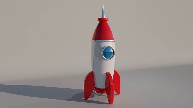 rocket ship 3D model | CGTrader