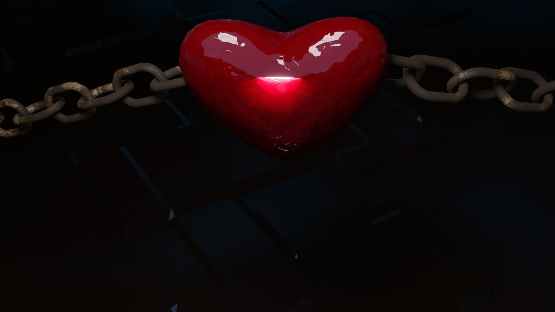 3D model animated glowing heart VR / AR / low-poly | CGTrader