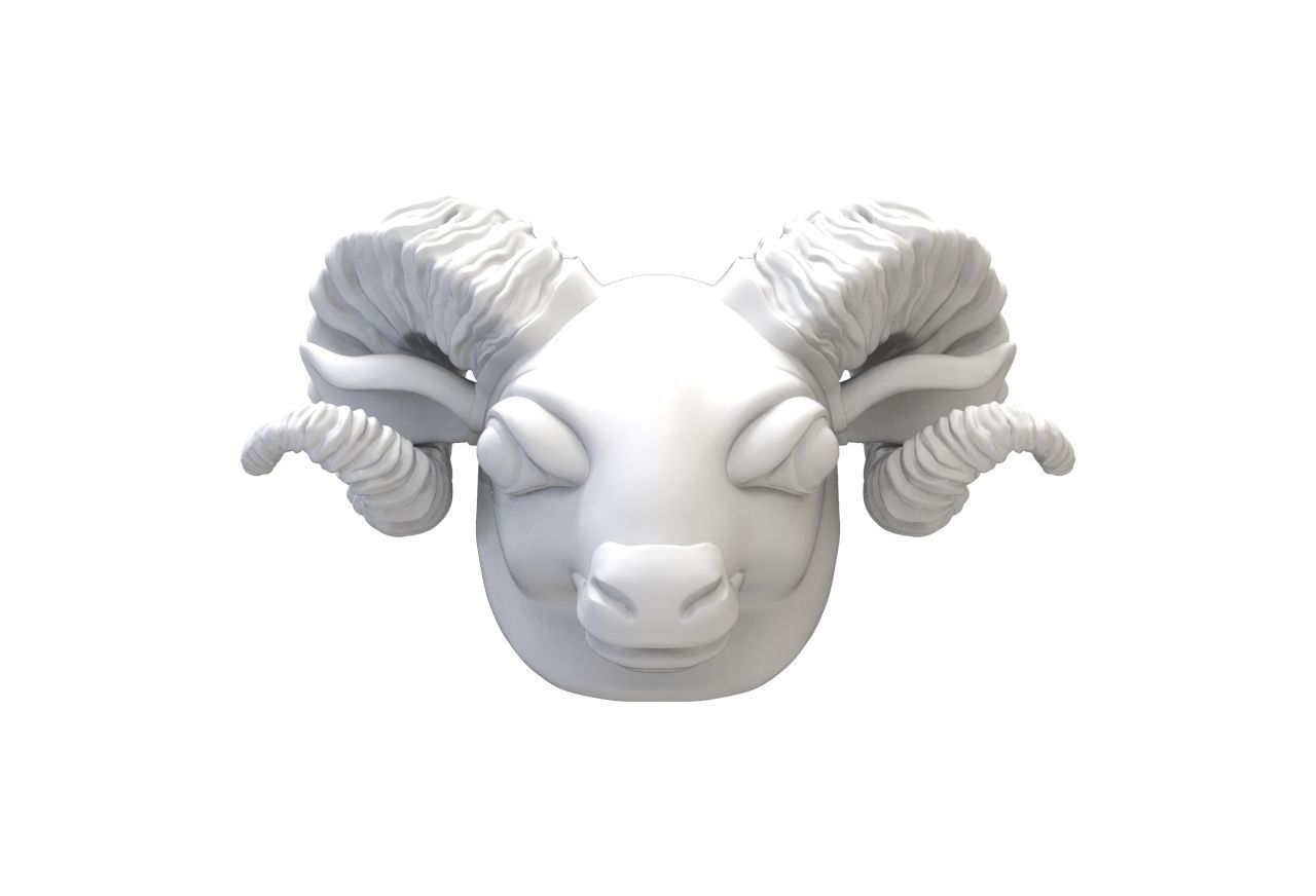 3D Printable concept Sheep head 3D print model 3D model 3D printable ...