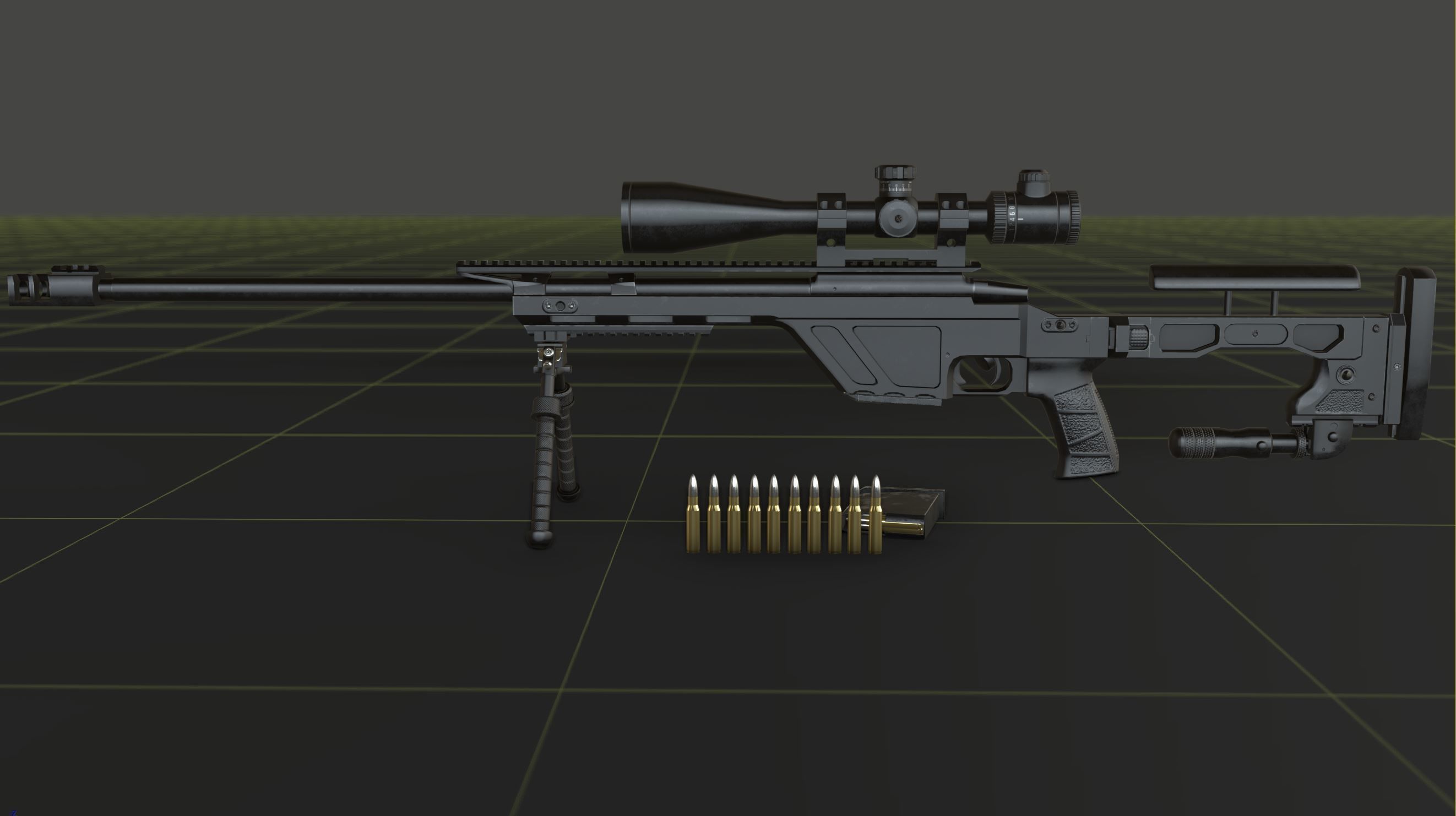 3D model CZ TSR Sniper Rifle VR / AR / low-poly | CGTrader