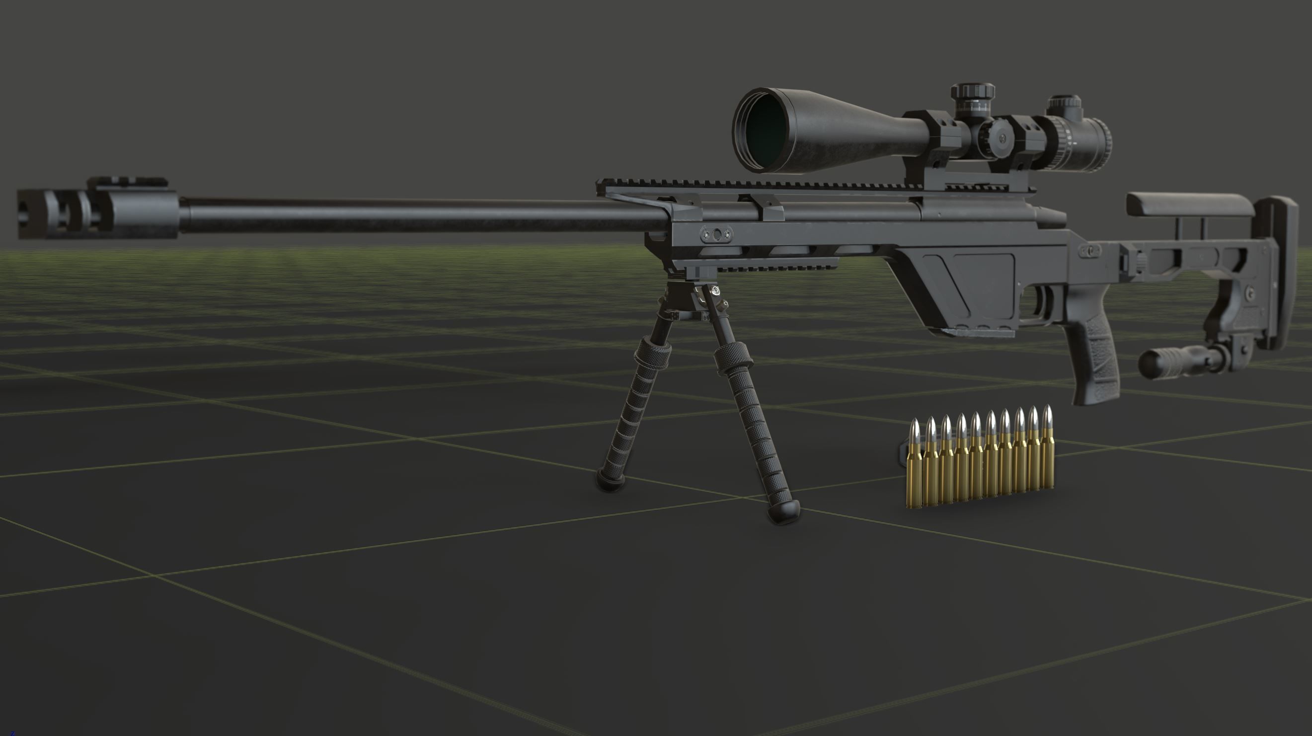 3D model CZ TSR Sniper Rifle VR / AR / low-poly | CGTrader