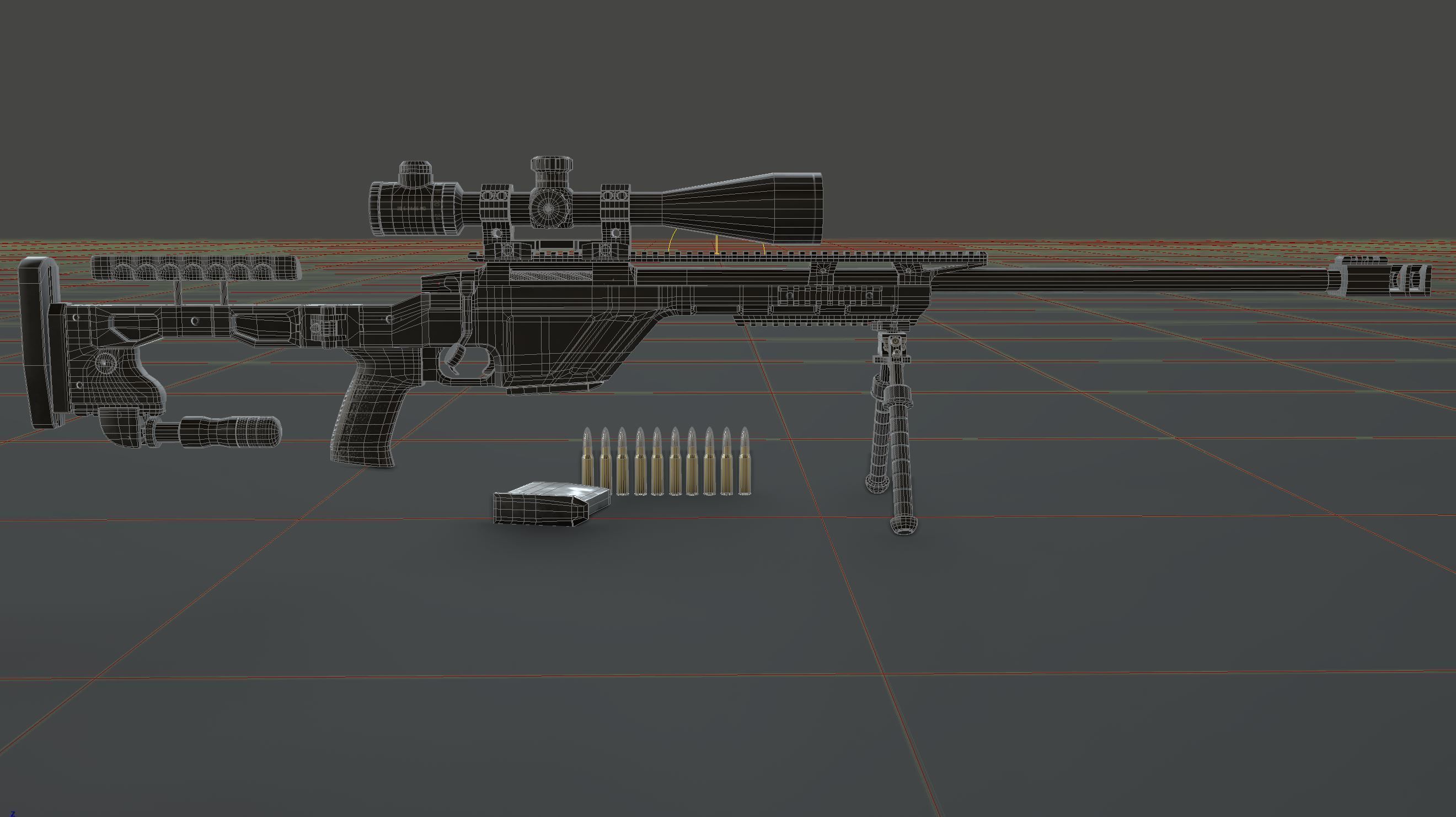 3D model CZ TSR Sniper Rifle VR / AR / low-poly | CGTrader