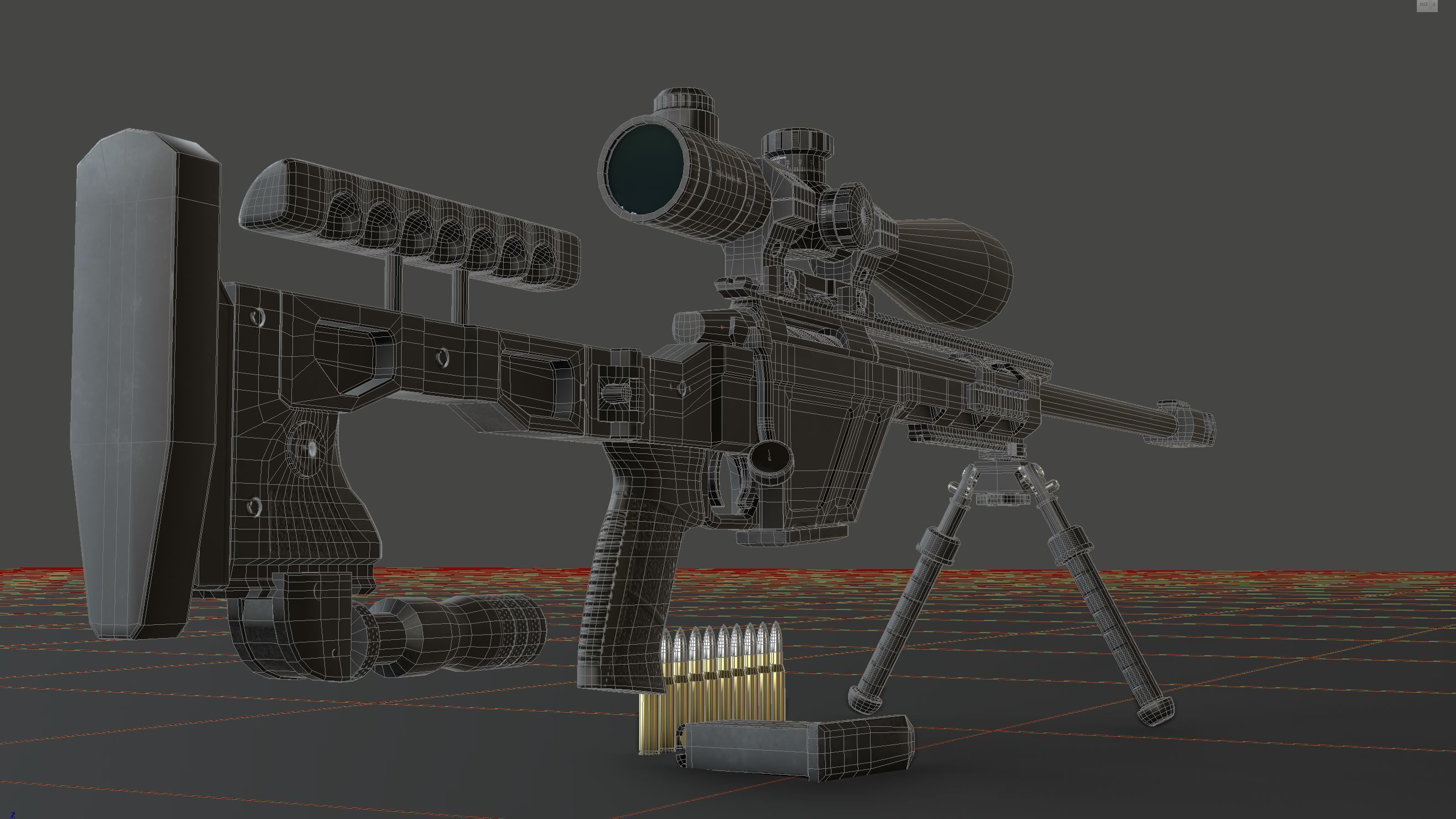 3D model CZ TSR Sniper Rifle VR / AR / low-poly | CGTrader