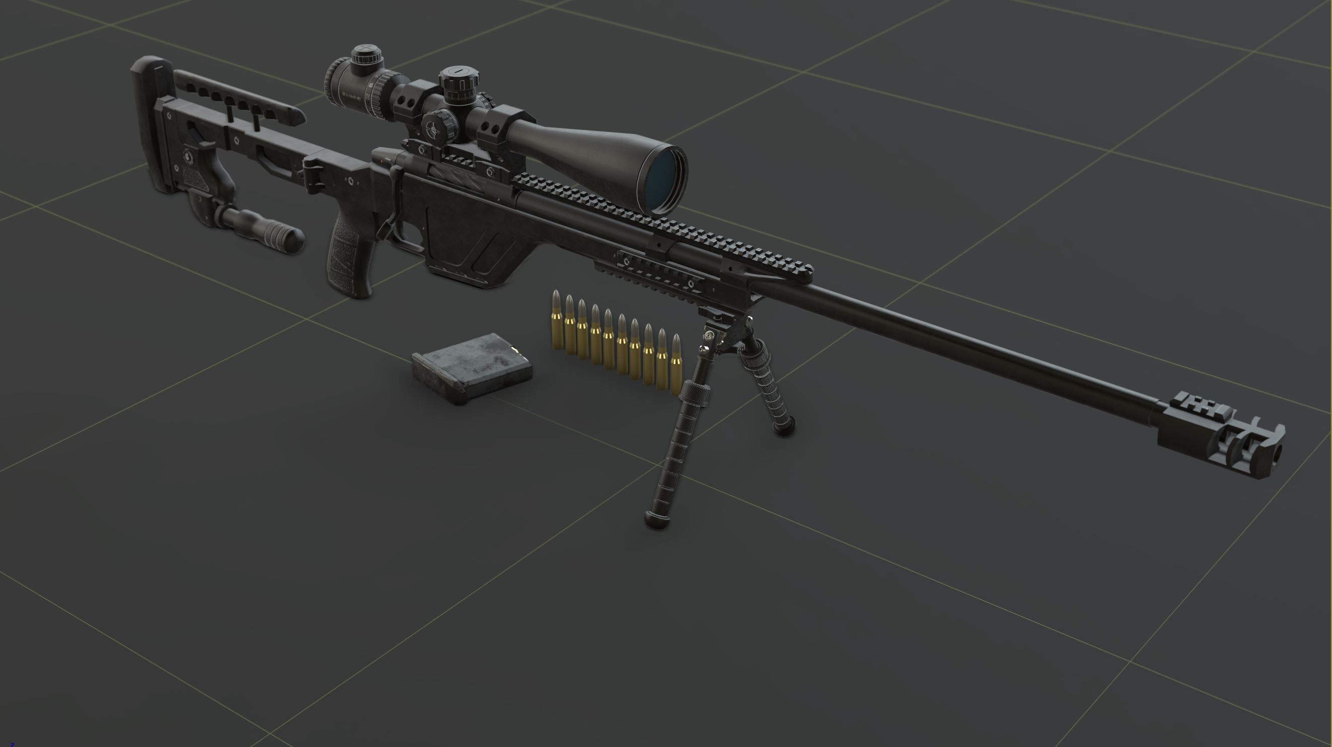 3D model CZ TSR Sniper Rifle VR / AR / low-poly | CGTrader