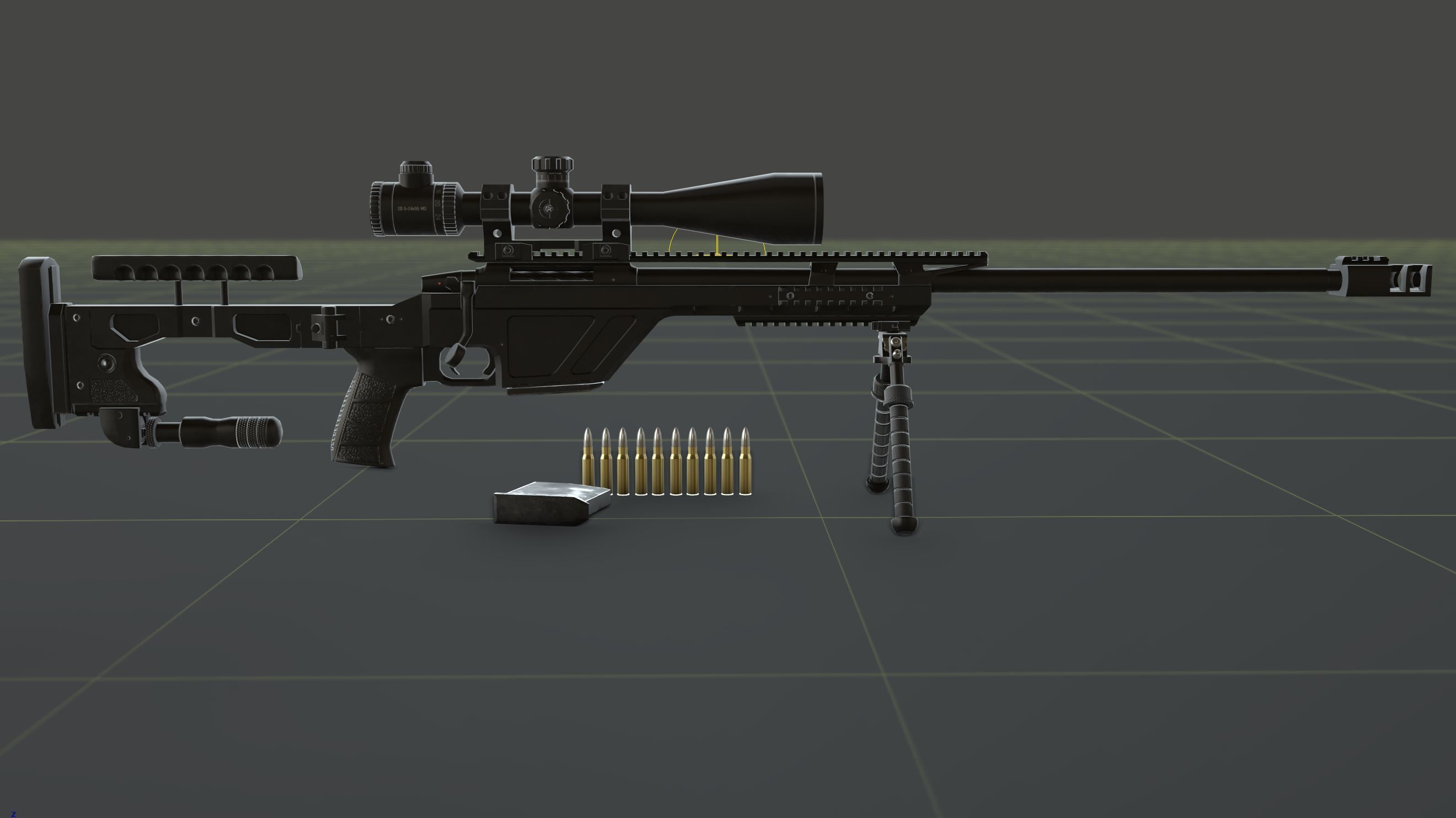 3D model CZ TSR Sniper Rifle VR / AR / low-poly | CGTrader