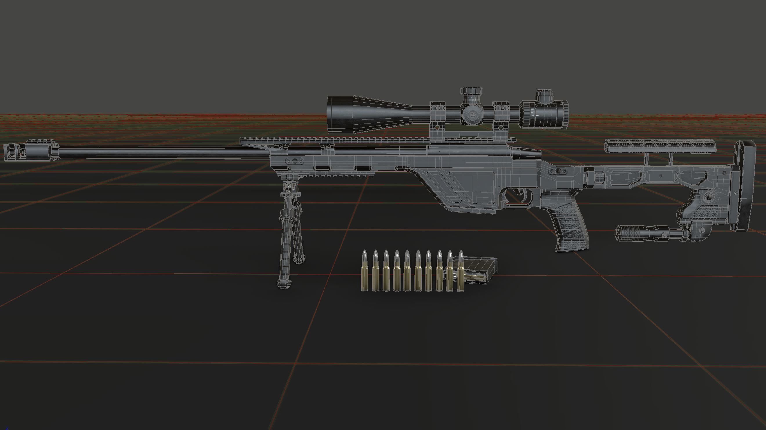 3D model CZ TSR Sniper Rifle VR / AR / low-poly | CGTrader