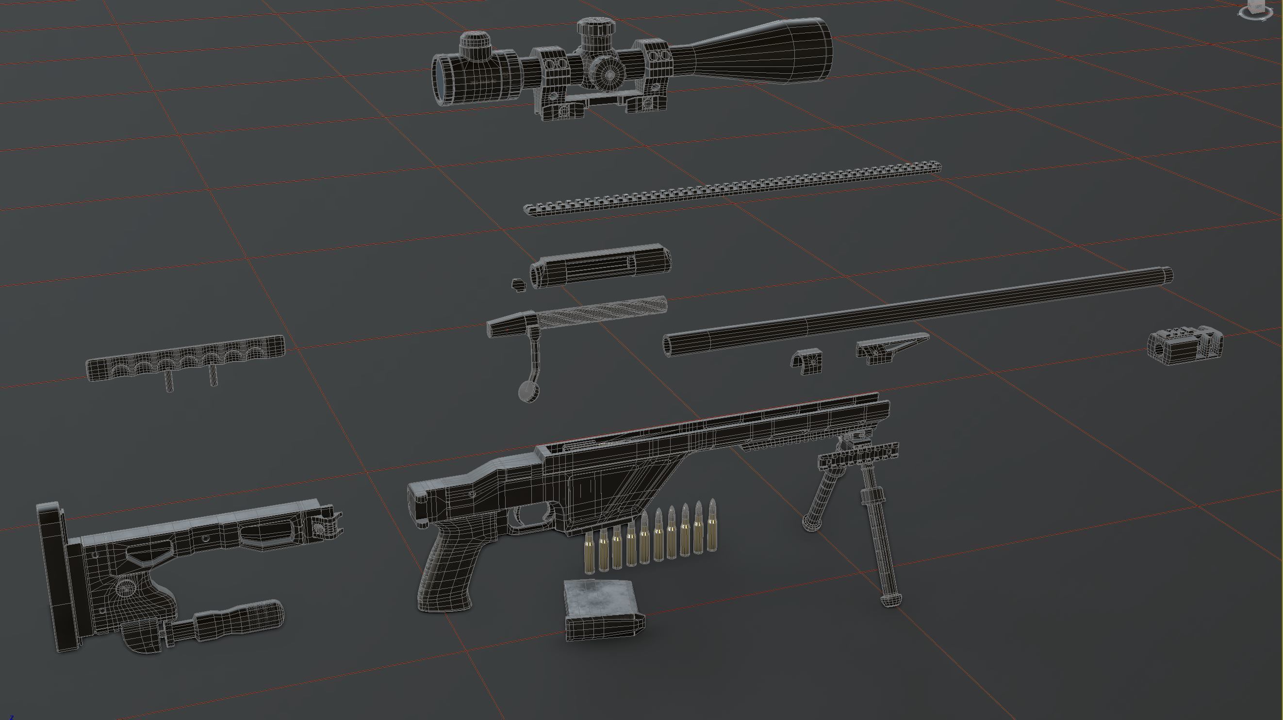 3D model CZ TSR Sniper Rifle VR / AR / low-poly | CGTrader