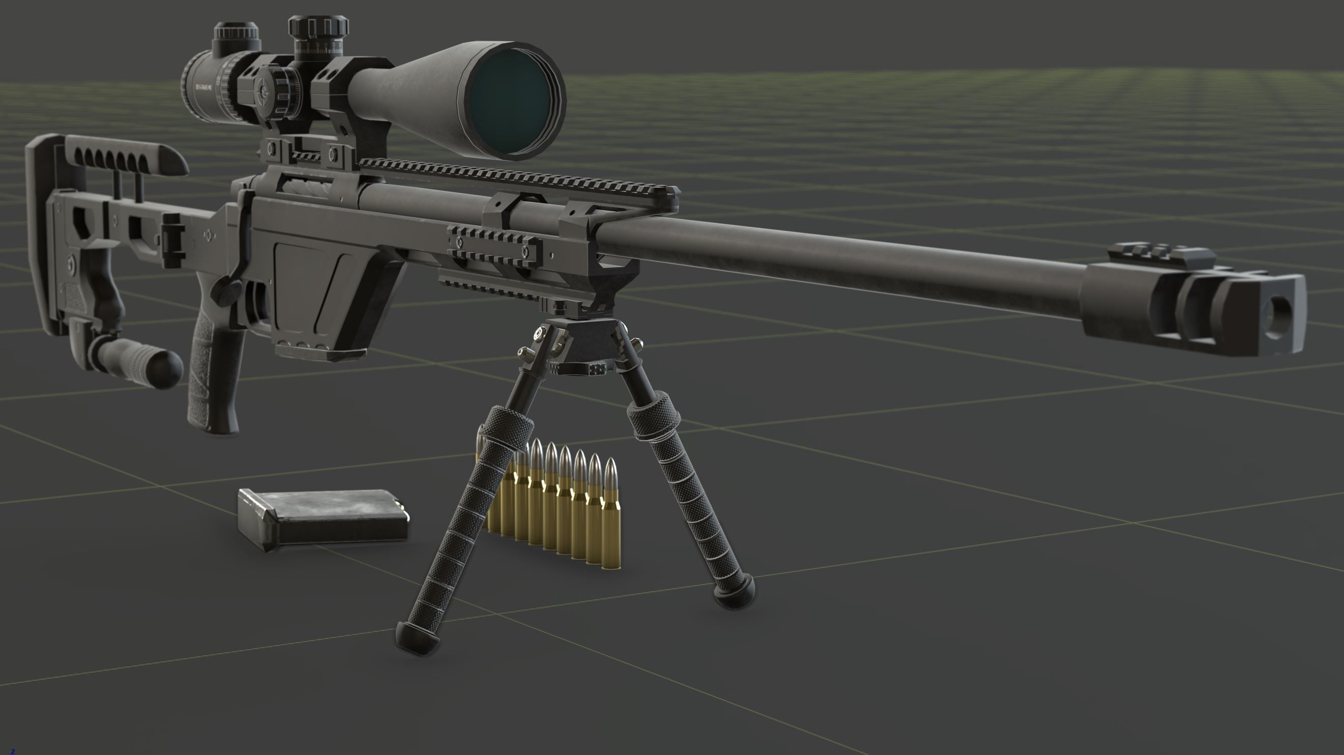 3D model CZ TSR Sniper Rifle VR / AR / low-poly | CGTrader