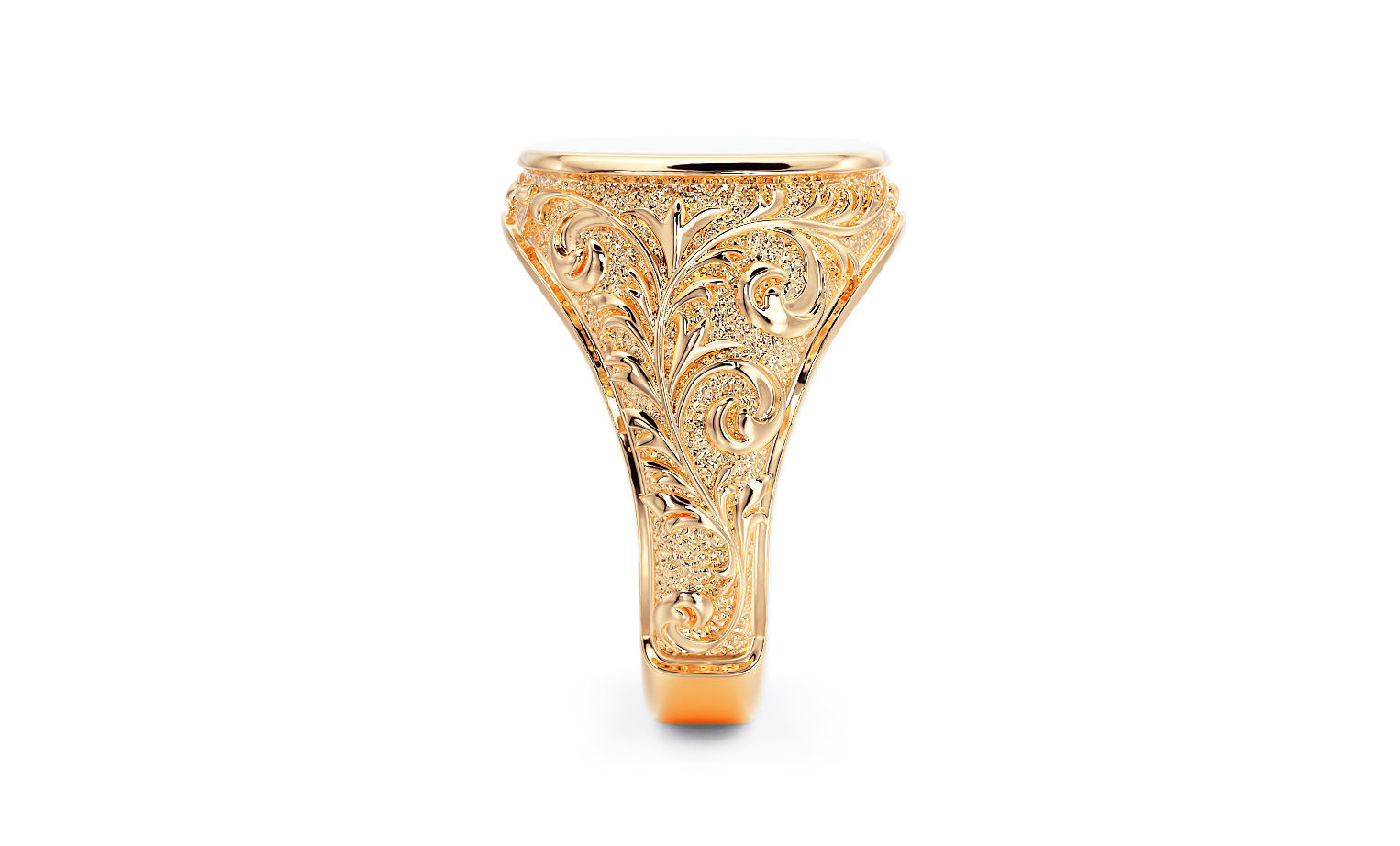 filigree signet ring 3D model 3D printable | CGTrader