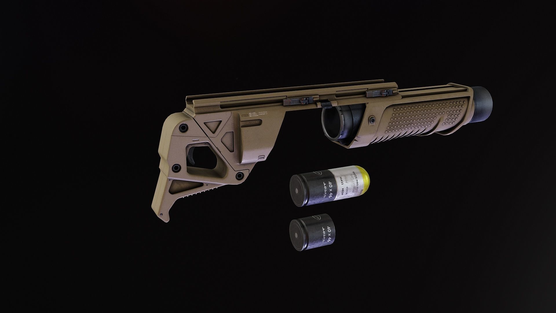 3D model Rampart 17 Grenade Launcher VR / AR / low-poly | CGTrader