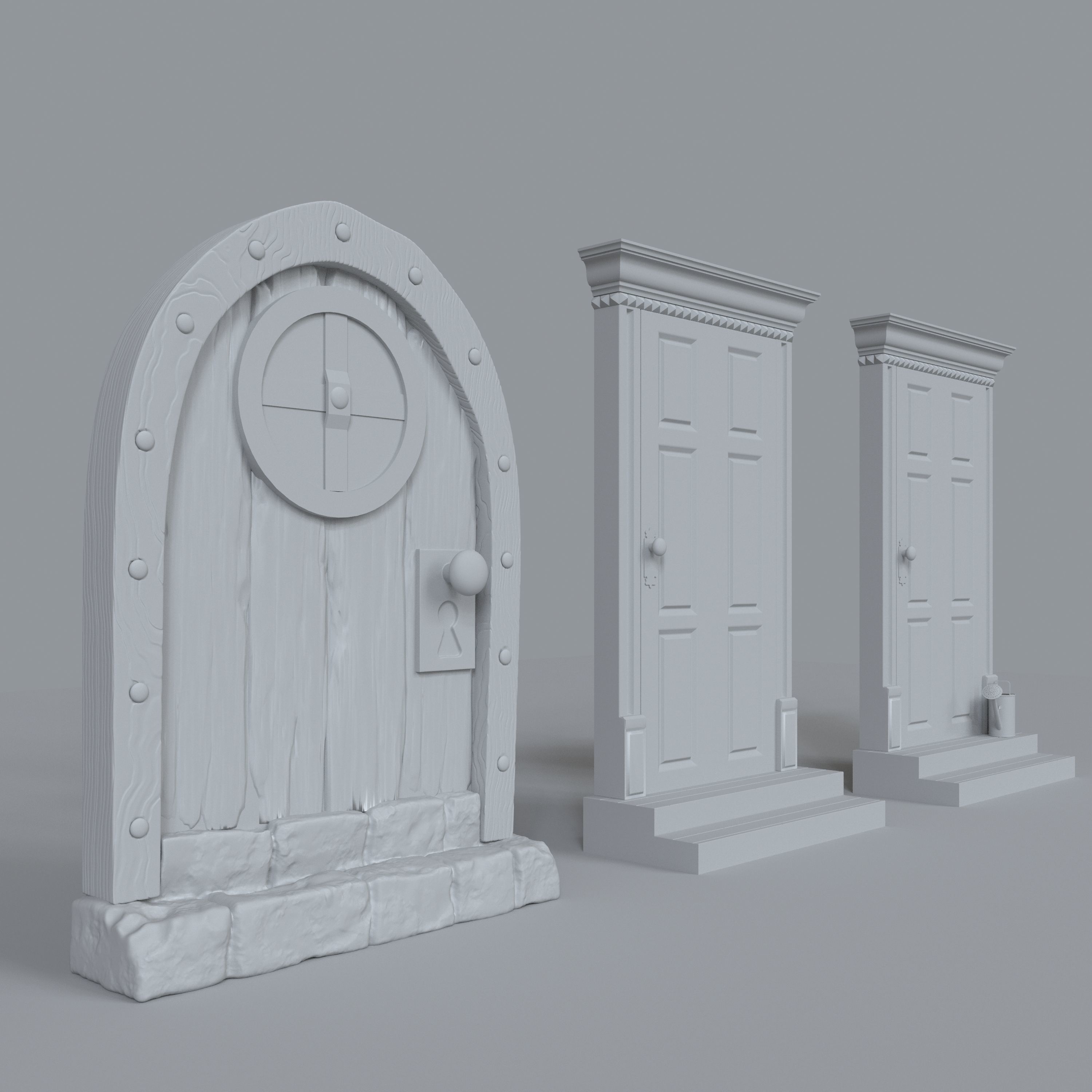 Mini Doors 3D model 3D printable | CGTrader