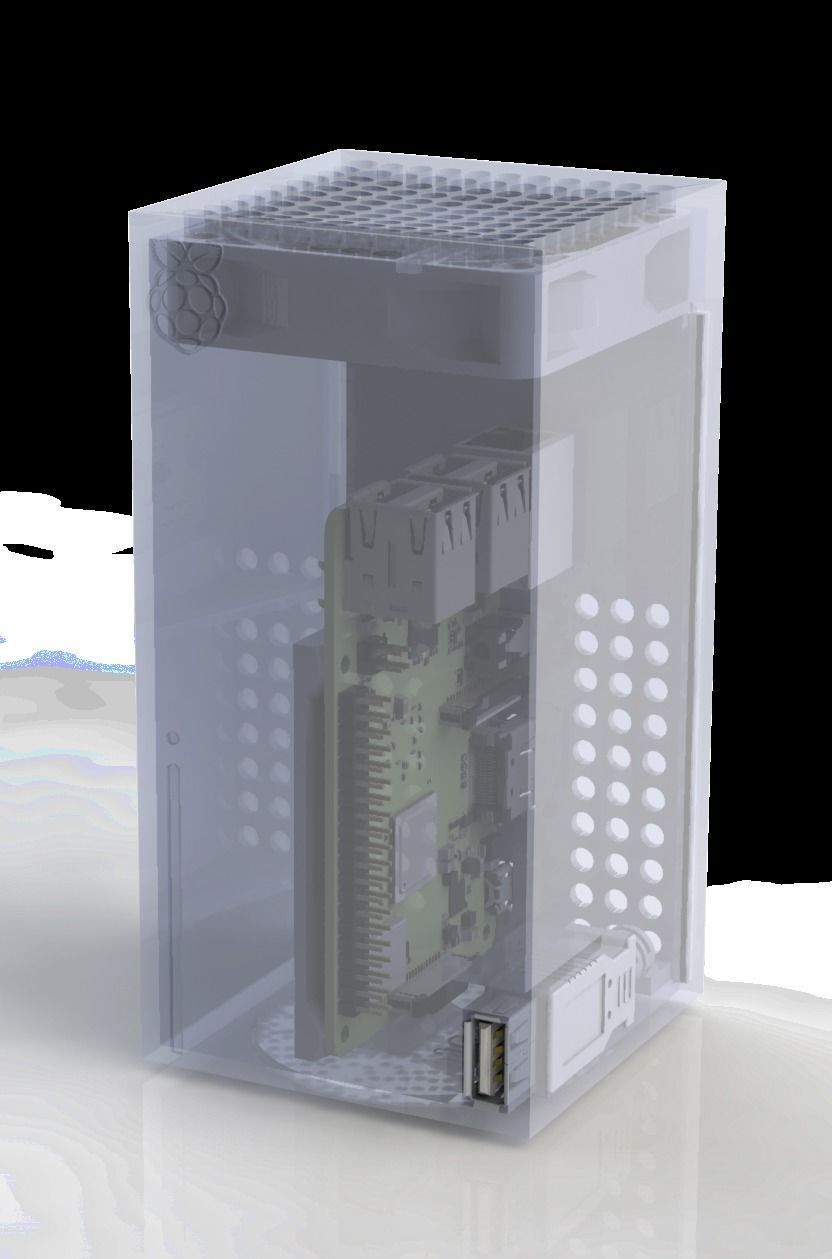 Raspberry PI 3B Series X Case Housing 3D model 3D printable | CGTrader