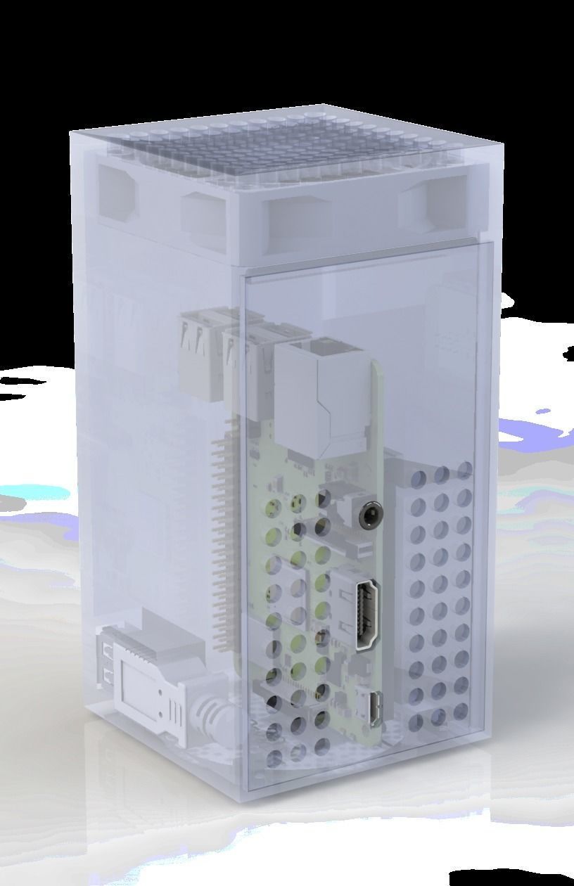 Raspberry PI 3B Series X Case Housing 3D model 3D printable | CGTrader