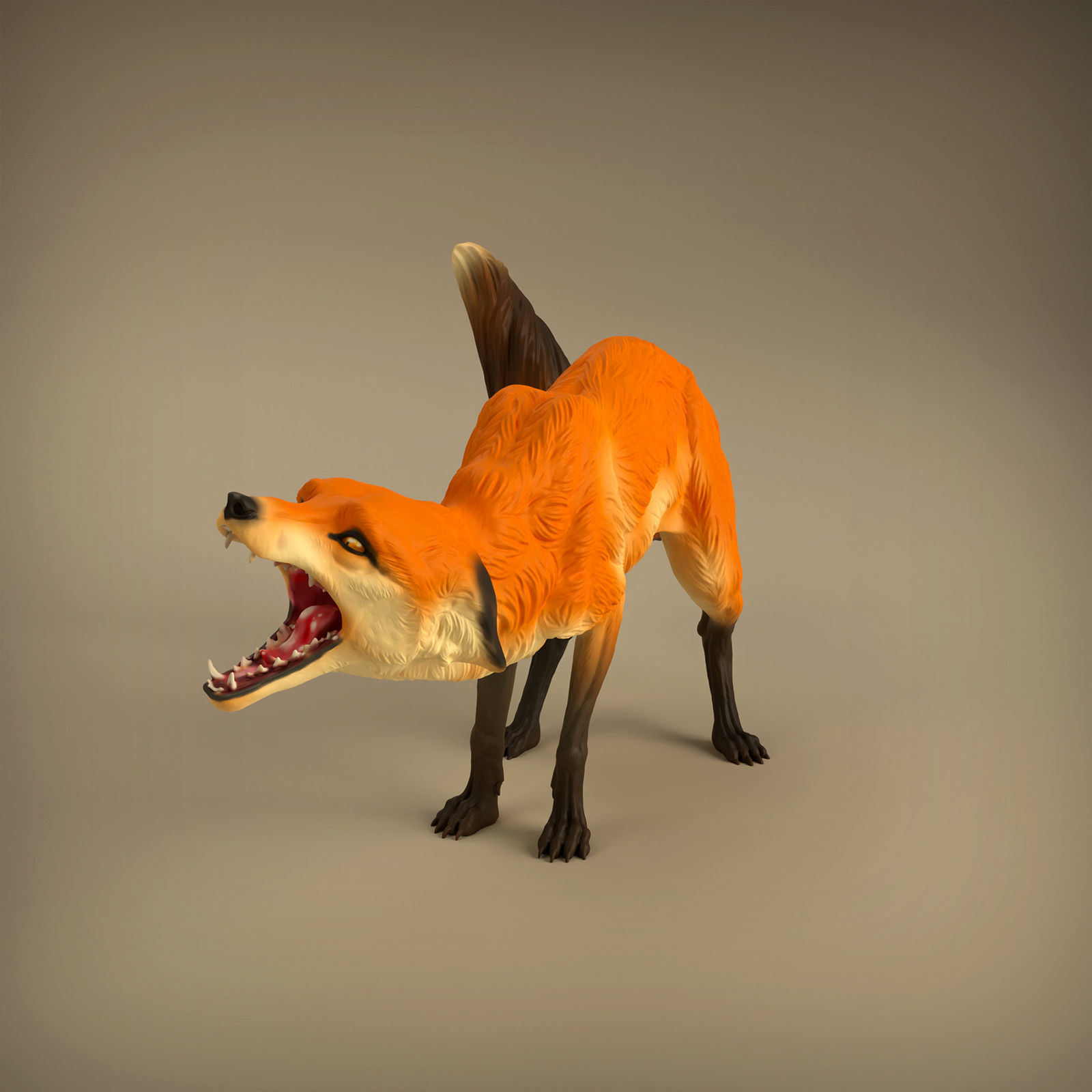 Red Fox for 3D printing 3D model 3D printable | CGTrader