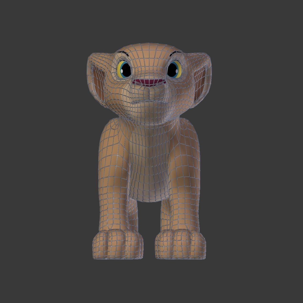 Disney Lion Cubs 3D model rigged | CGTrader