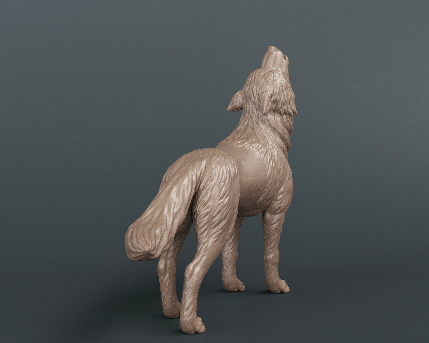 Howl Wolf 3D model 3D printable | CGTrader