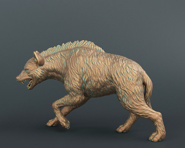 Hyena 3D model 3D printable | CGTrader