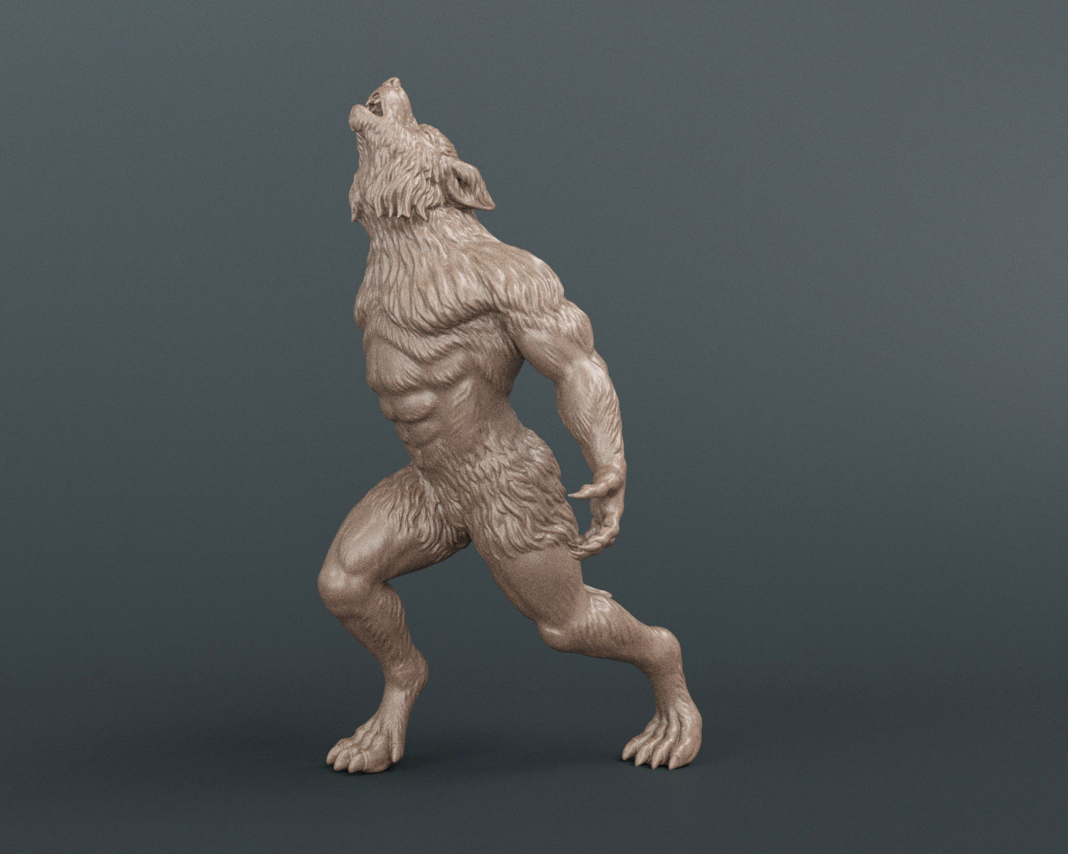 Werewolf 3D model 3D printable | CGTrader