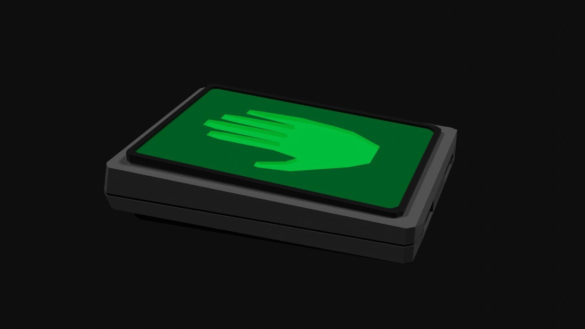 3D model Lowpoly Biometric Hand Scanner VR / AR / low-poly | CGTrader