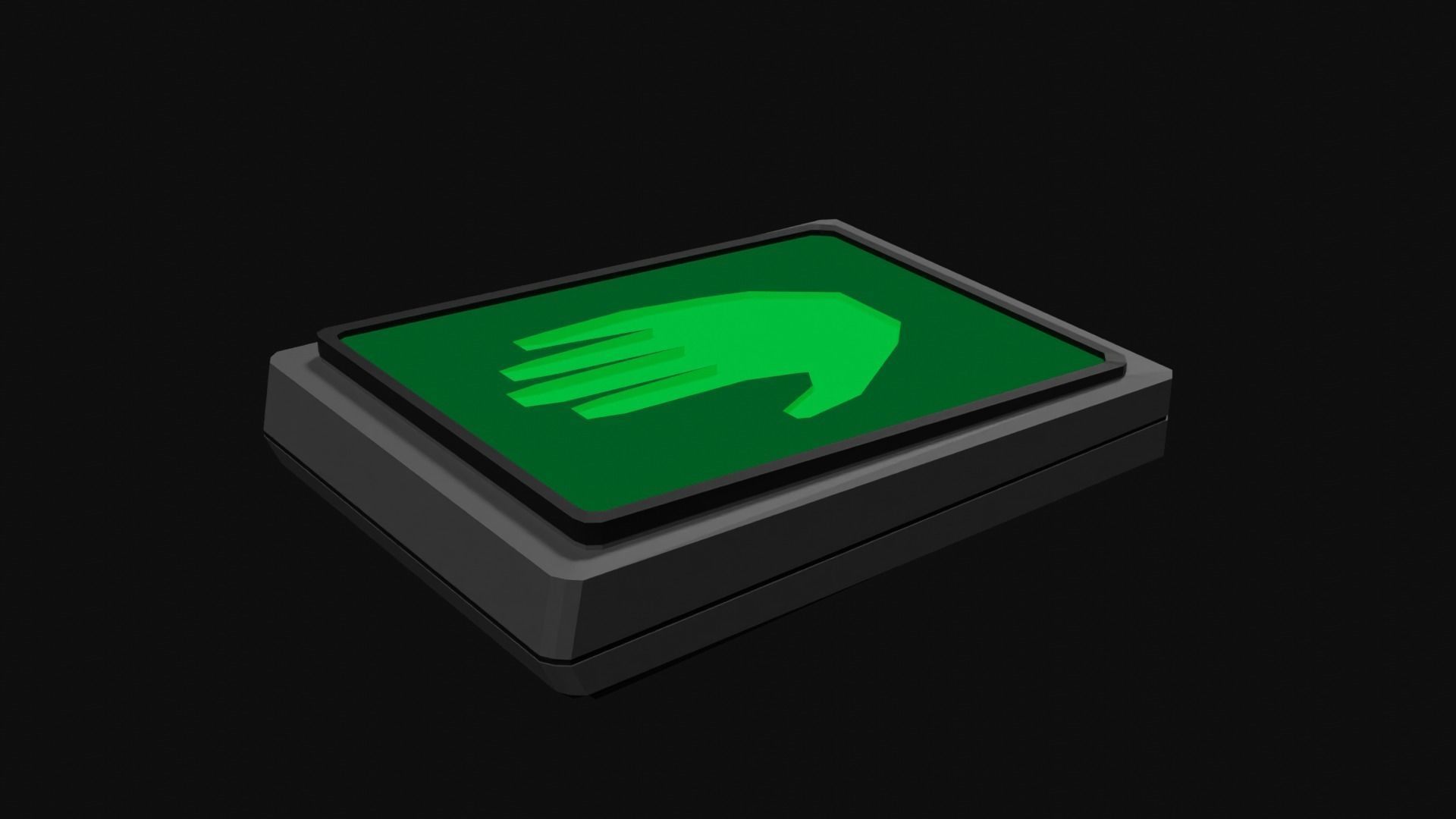 3D model Lowpoly Biometric Hand Scanner VR / AR / low-poly | CGTrader