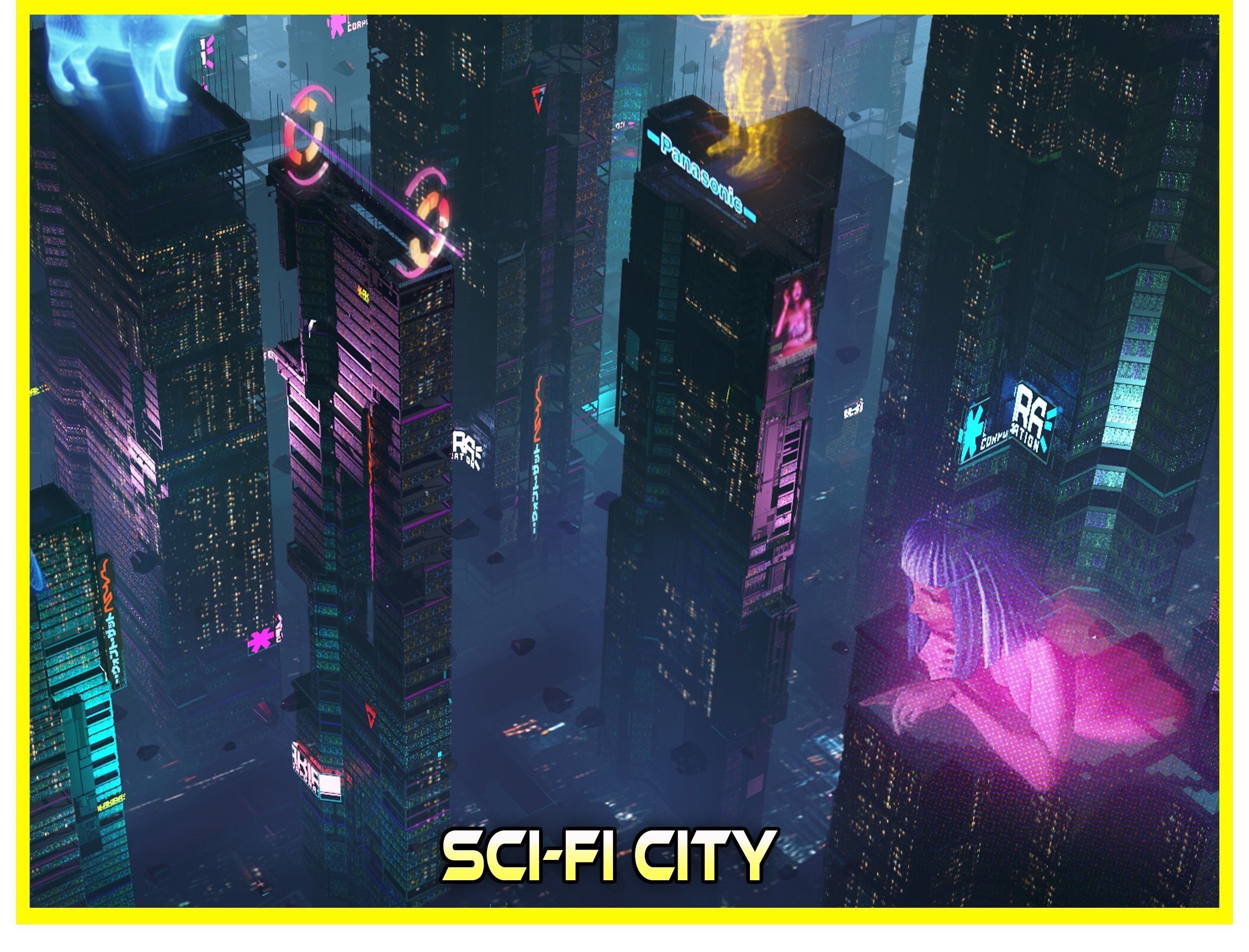 Sci-Fi Cyberpunk Futuristic City Skyscraper Building Cityscape 3D model ... Sci-Fi Cyberpunk Futuristic City Skyscraper Building Cityscape 3D model ...