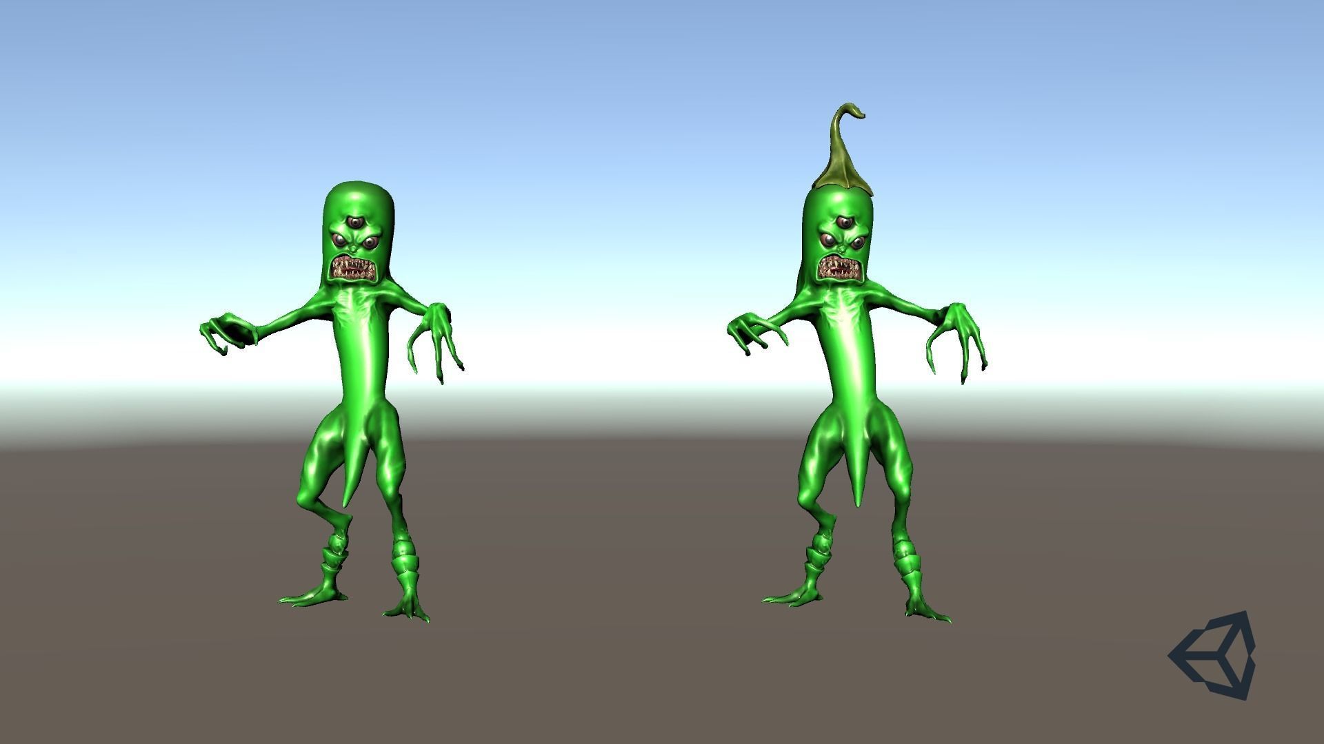 3D model Pepper monster - Game Ready Low-poly 3D mode VR / AR / low ...