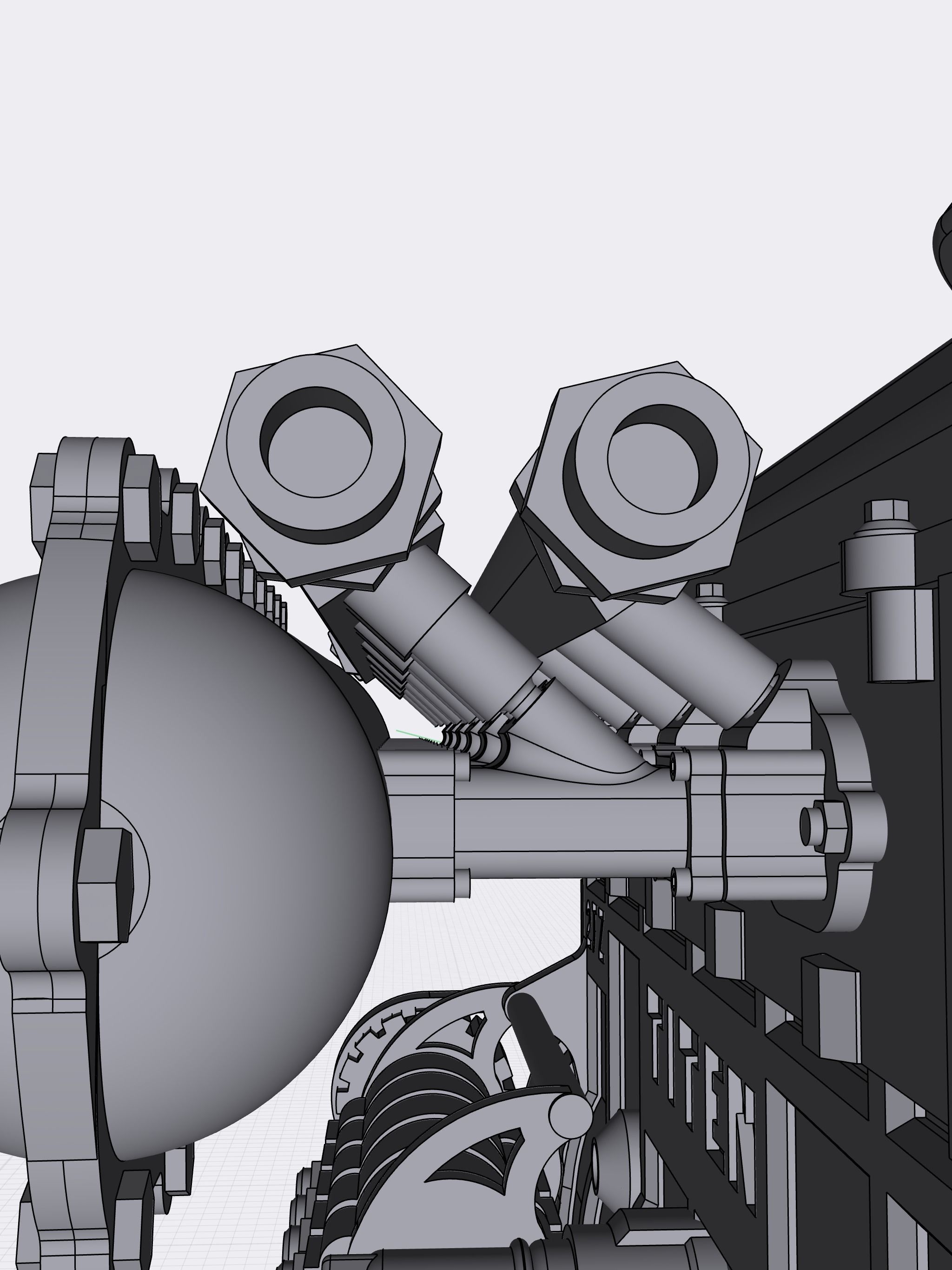 TITEN Billet Toyota 2JZ Turbo engine High Detail Supra motor 3D model ...