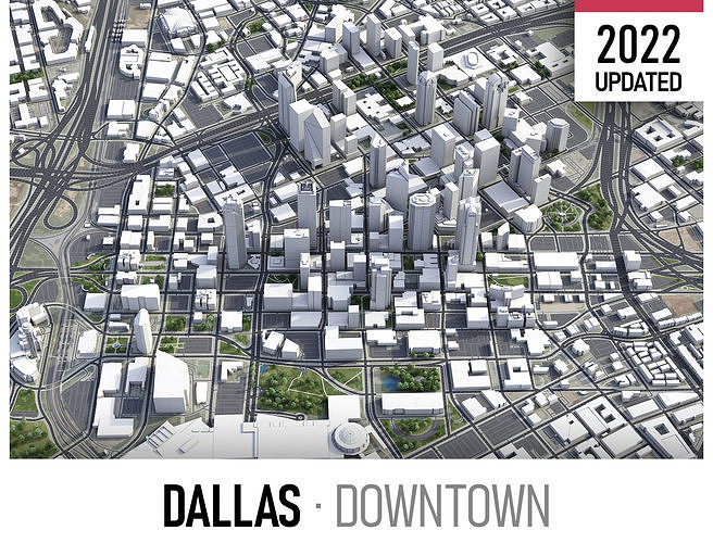 3D model Dallas VR / AR / low-poly | CGTrader