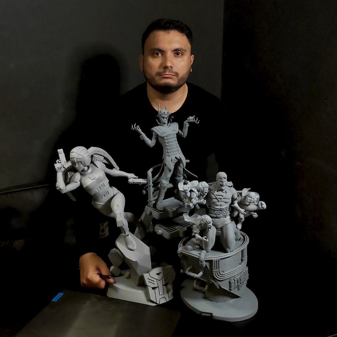 Batman Who Laughs x Superman 1-6 Scale printable STL 3D model 3D ...