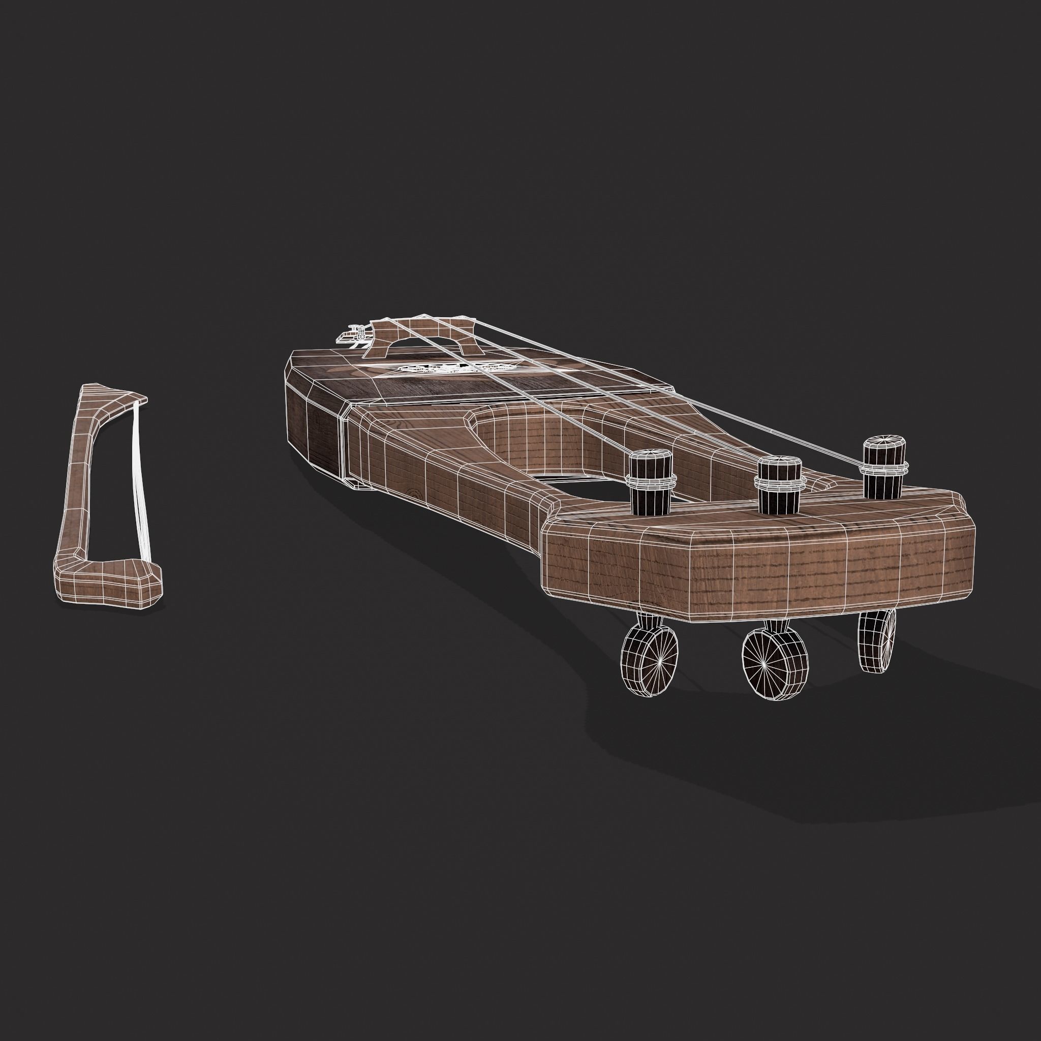 3D model Nordic Jouhikko Instrument VR / AR / low-poly | CGTrader