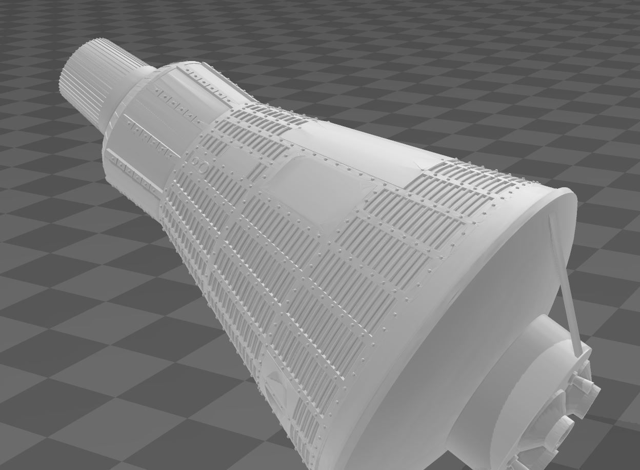 Project Mercury Space Capsule 3D model 3D printable | CGTrader