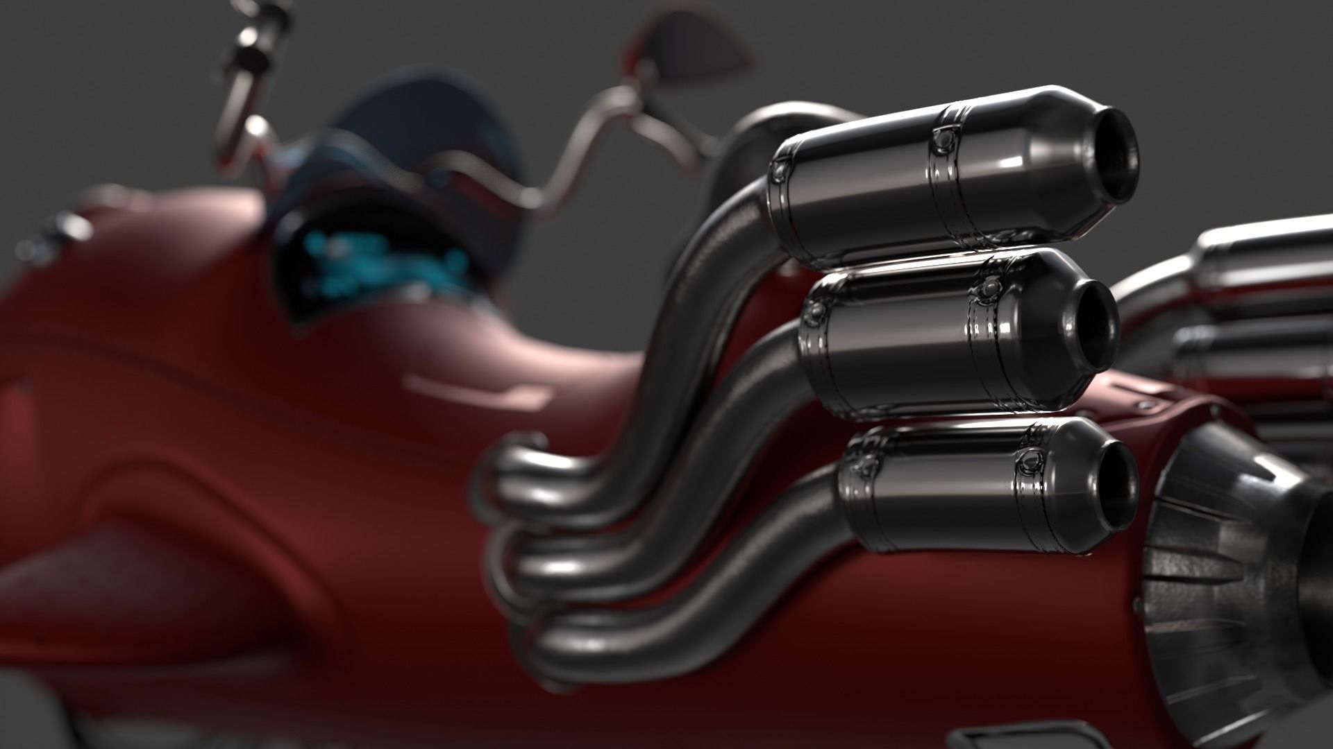 MWhaleBike motorcycle 3D model | CGTrader