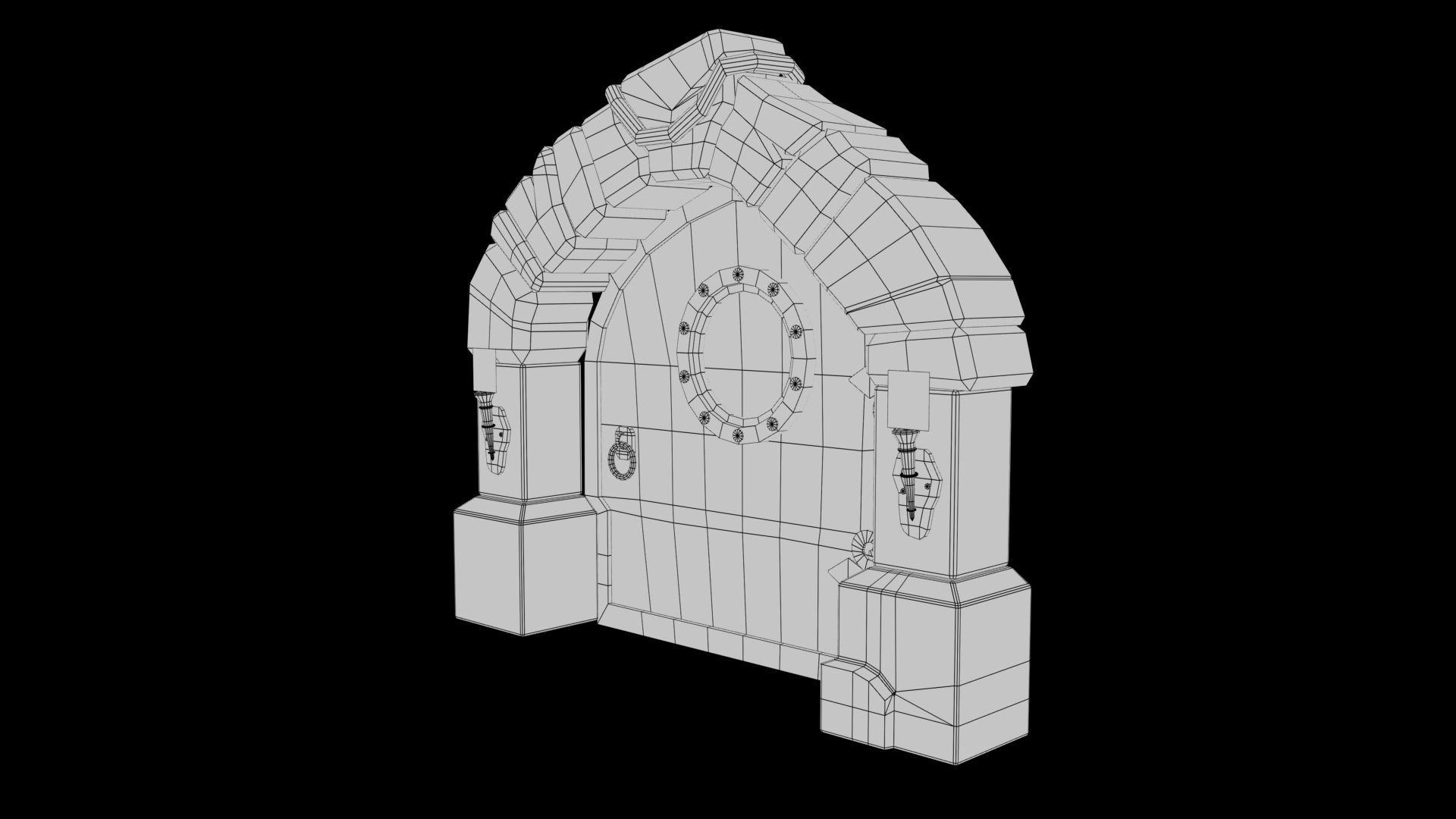 3D model Stylized Gate VR / AR / low-poly | CGTrader