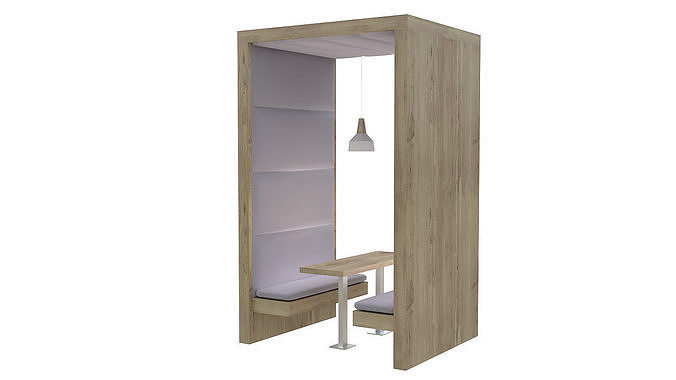 Table in a box 3D model | CGTrader