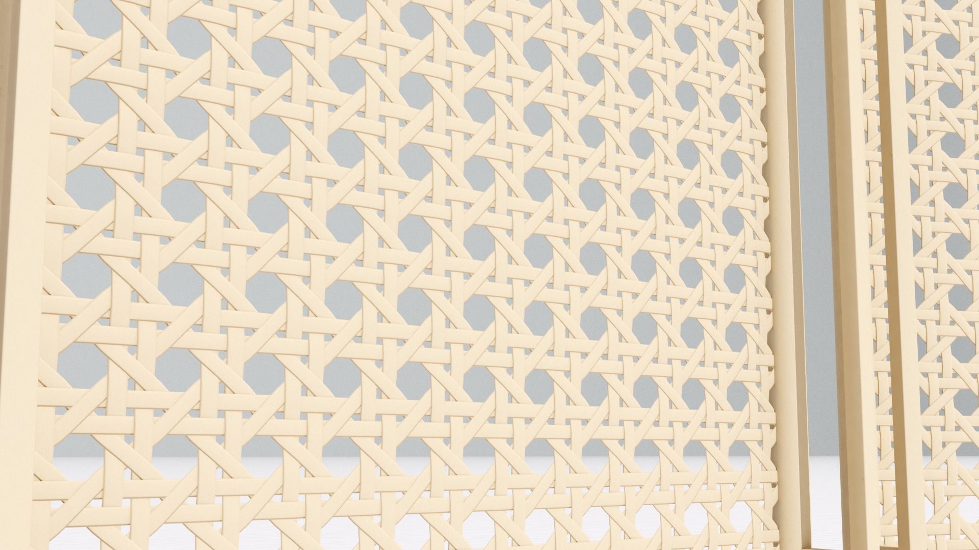 Rattan partition 3D model | CGTrader
