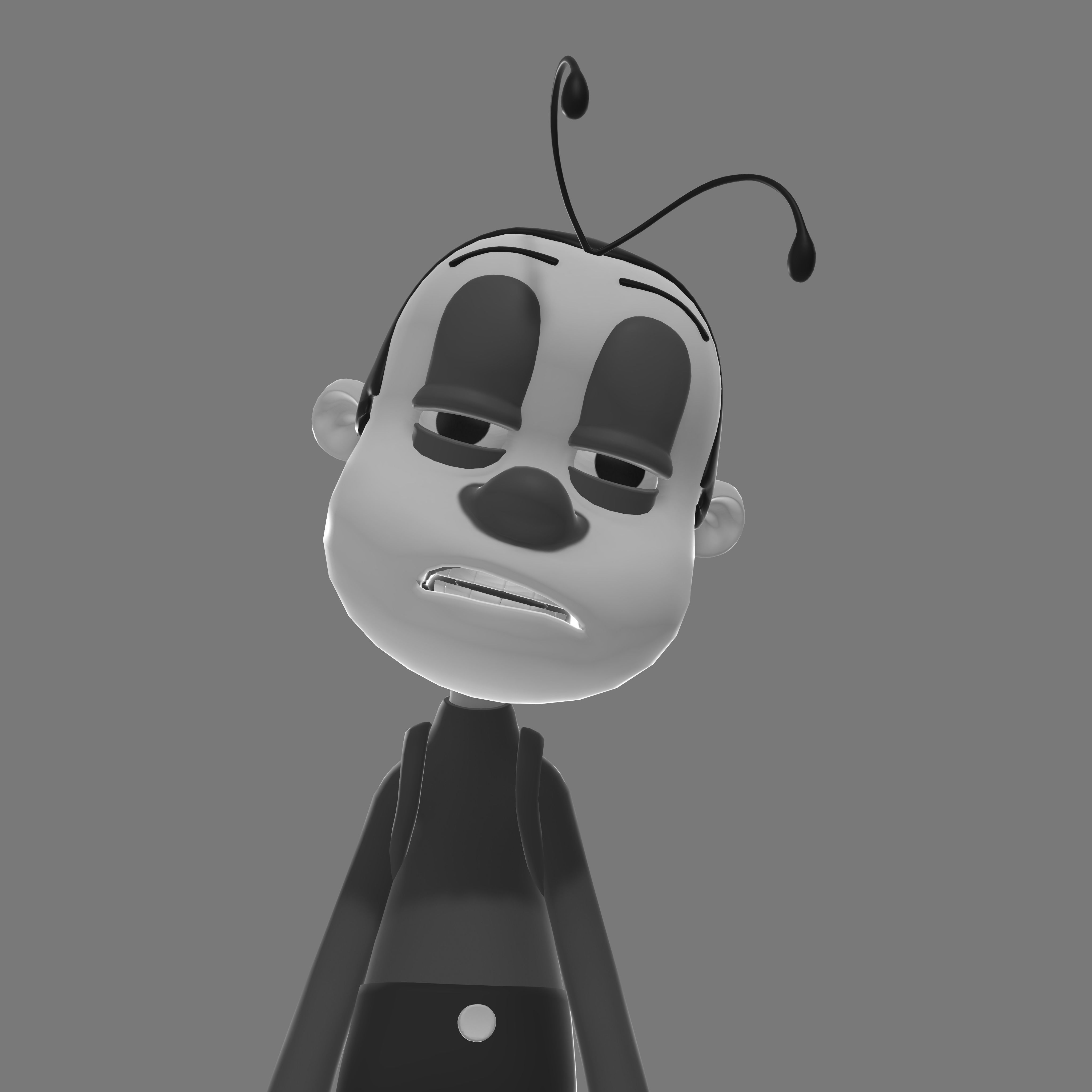 gray animated character 3D model | CGTrader