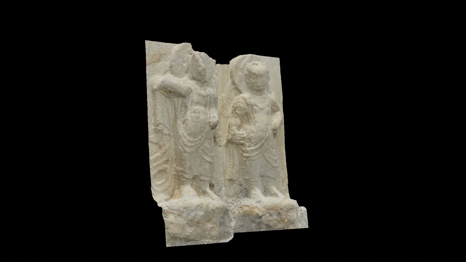 Korean Traditional Stone Relievo 3D model | CGTrader