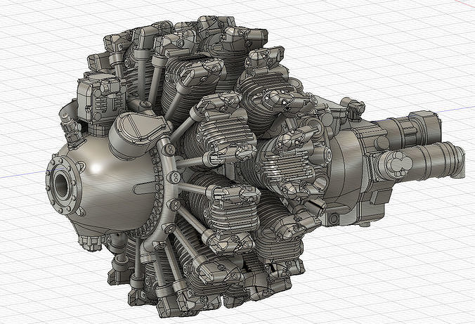 R2800 Engine 1-32model STL and OBJ free 3D model 3D printable | CGTrader