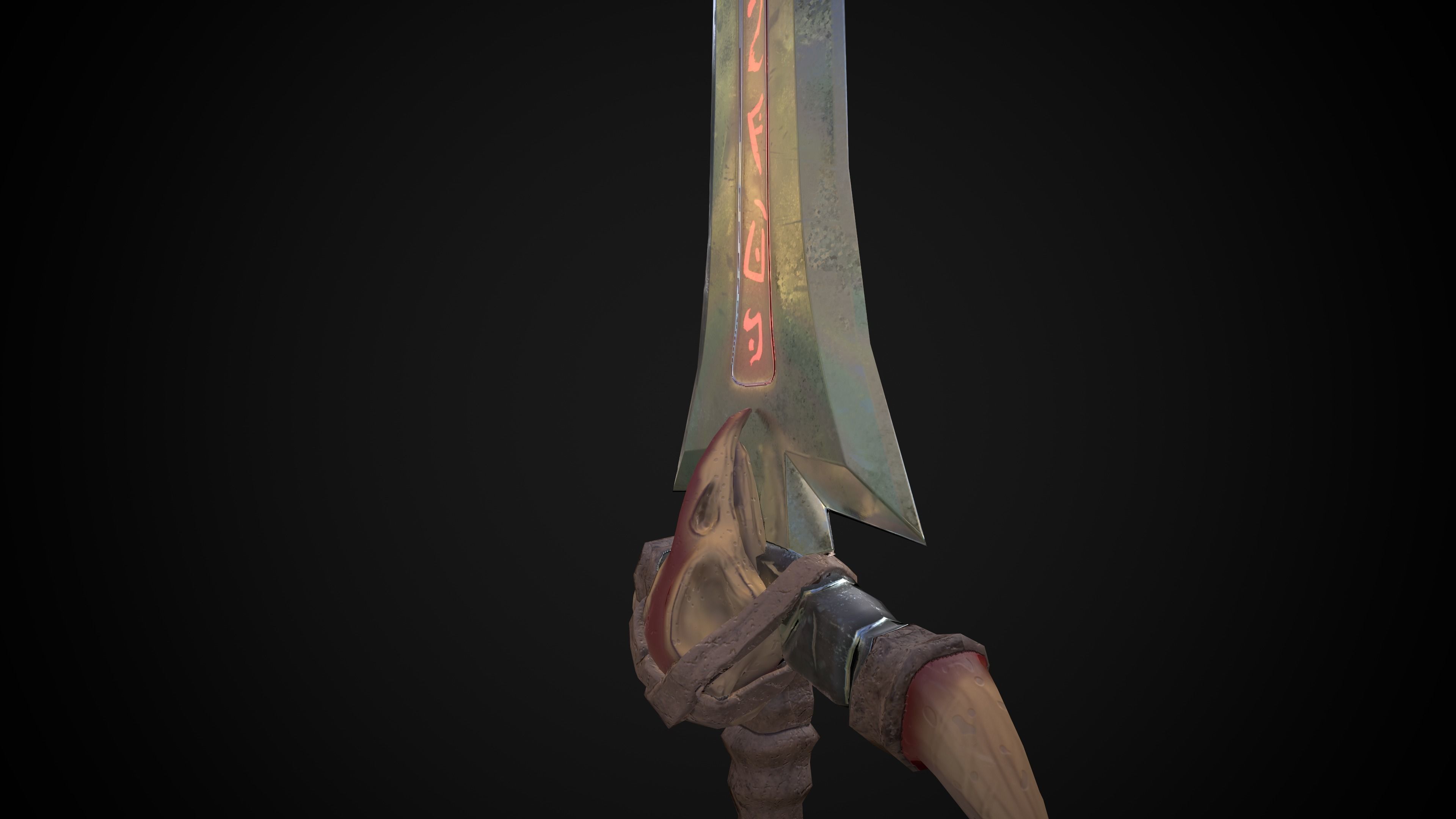 3D model Crow Sword VR / AR / low-poly | CGTrader