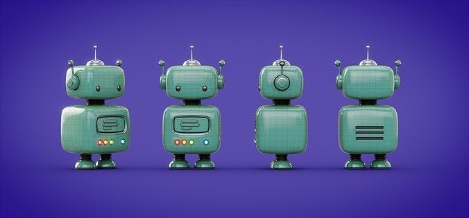 Cartoon Robot M01 3D model | CGTrader