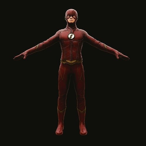 flash berry 3D model rigged | CGTrader