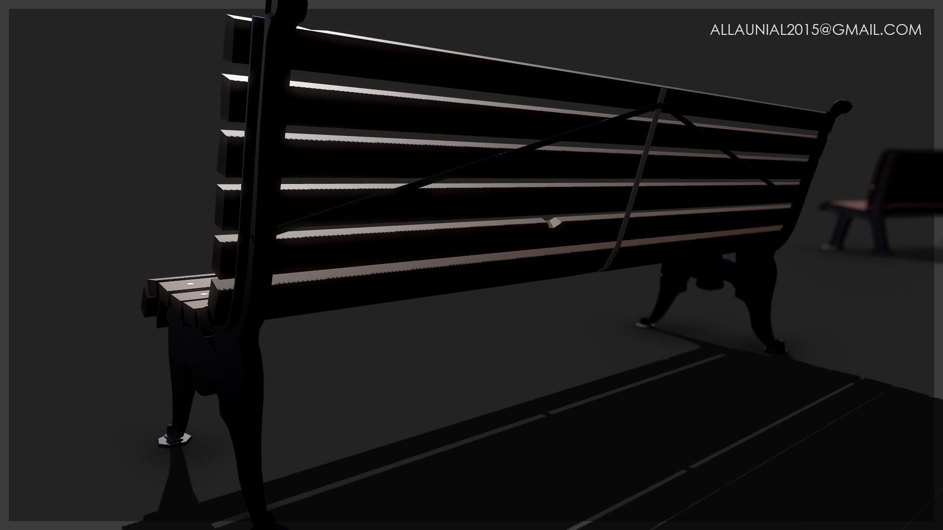 3D model Benches Low Poly Set VR / AR / low-poly | CGTrader