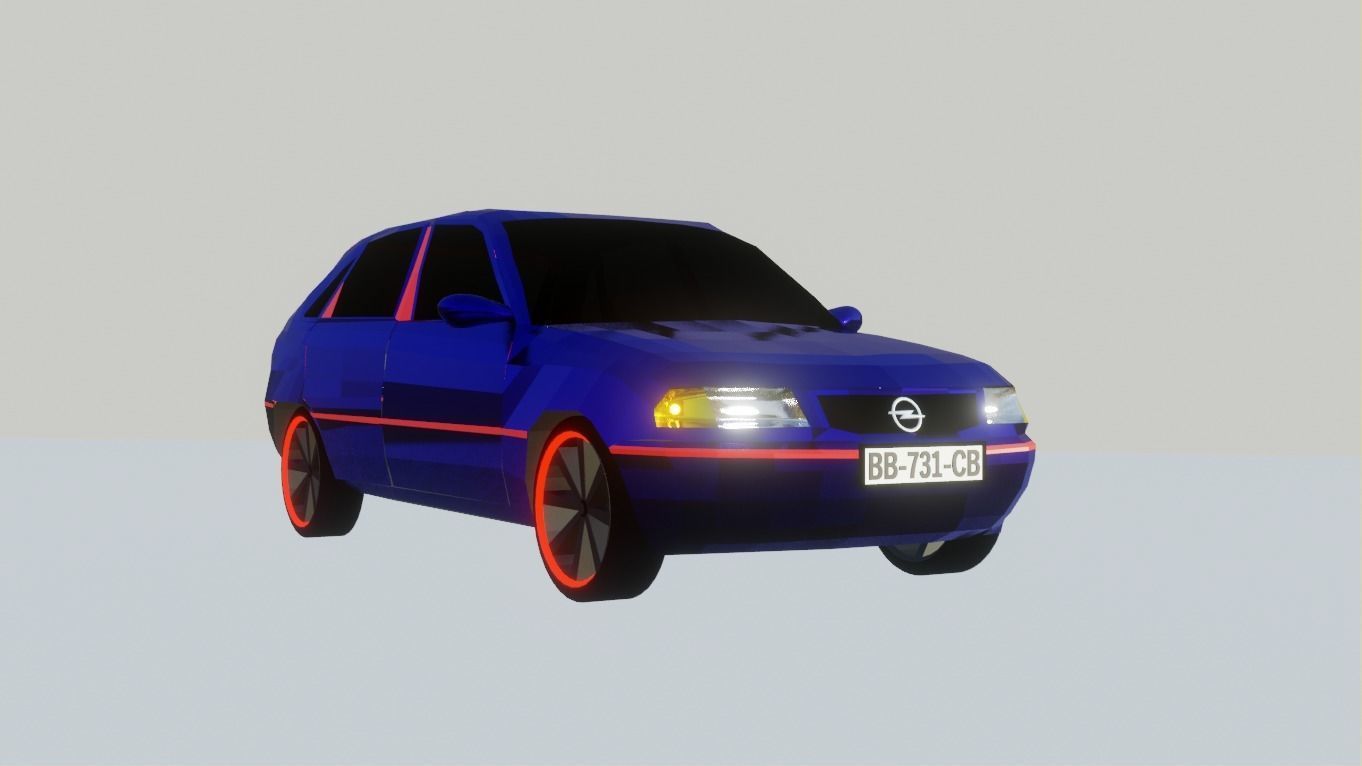 Opel Astra old Model free 3D model | CGTrader