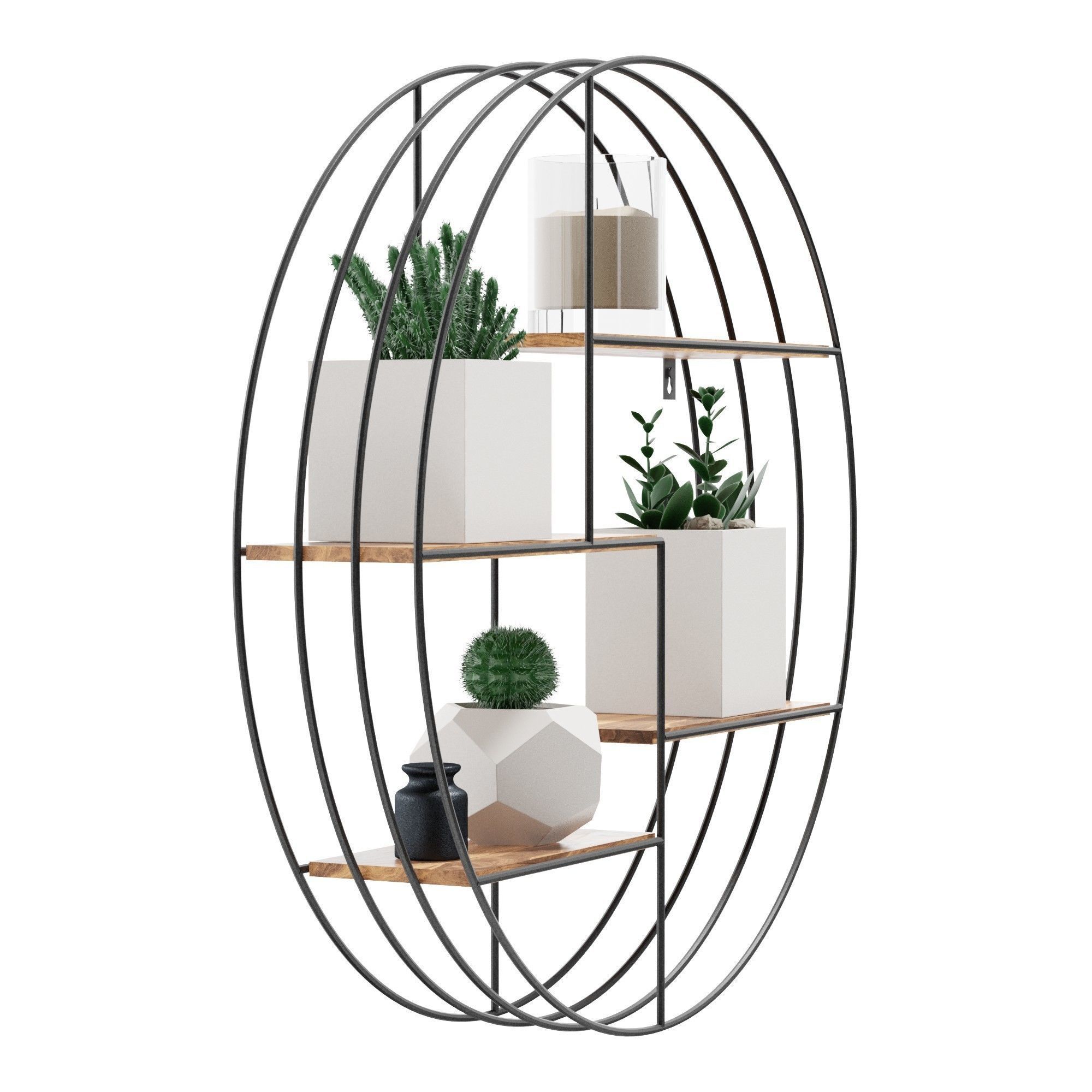 Round shelf 3D model | CGTrader