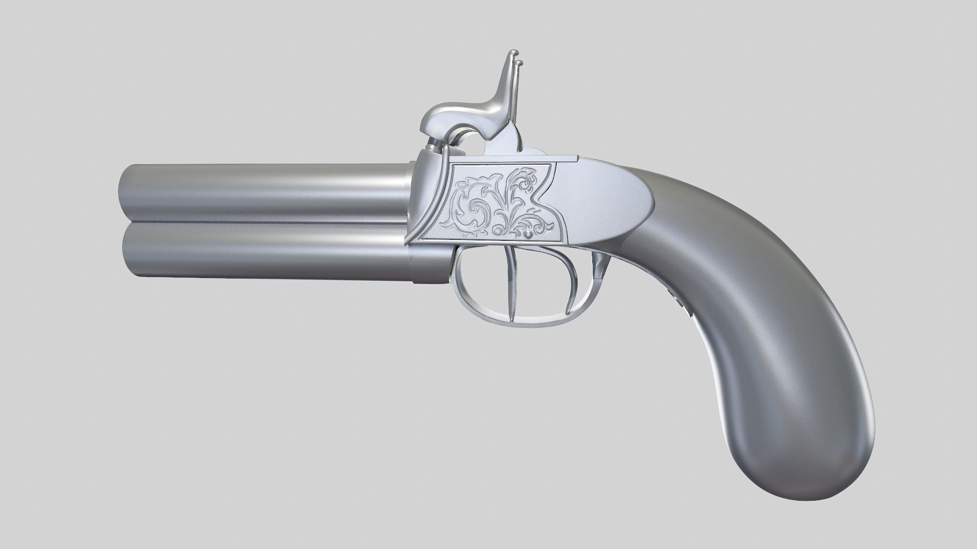 Old gun 3D model | CGTrader