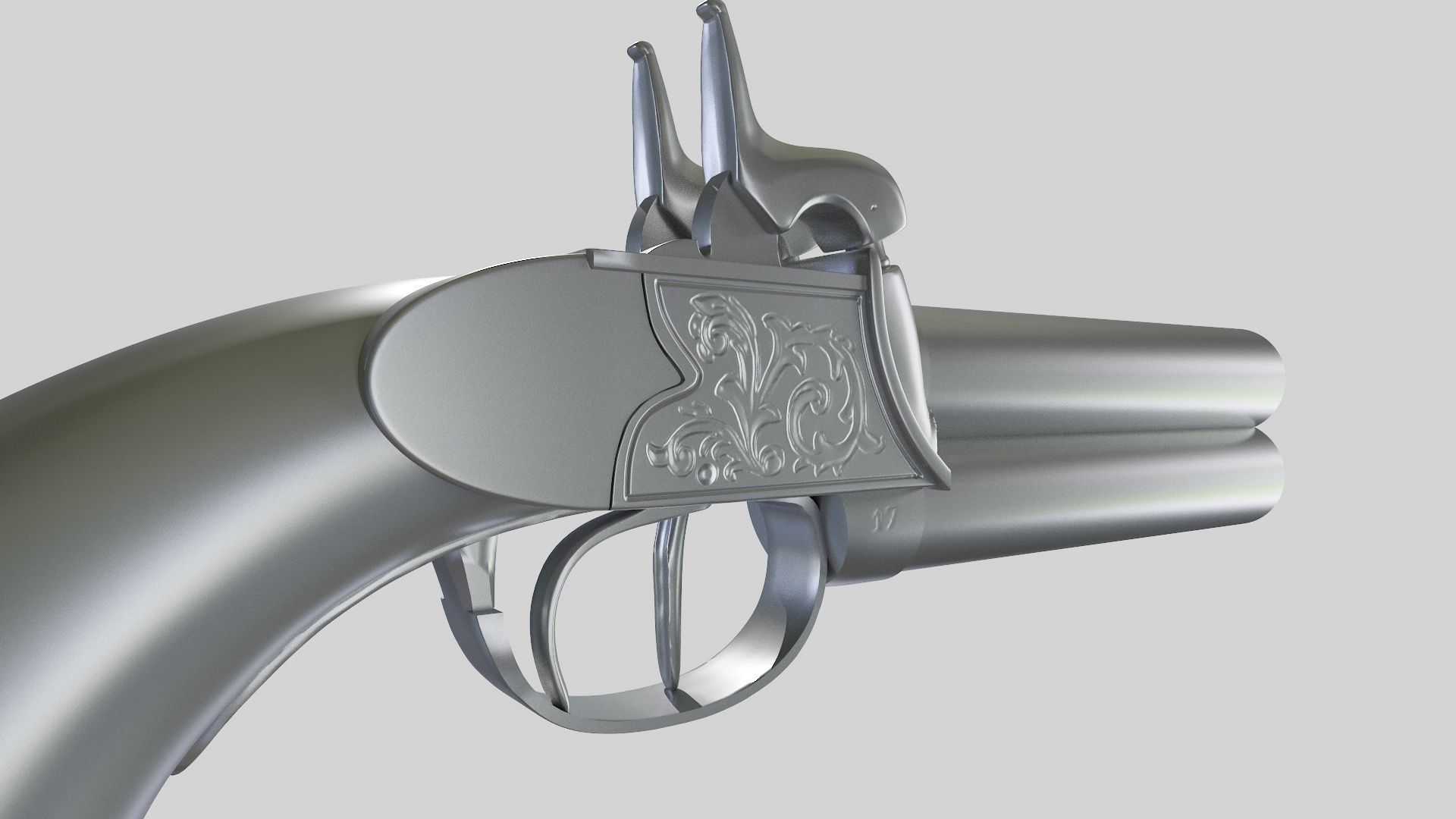 Old gun 3D model | CGTrader