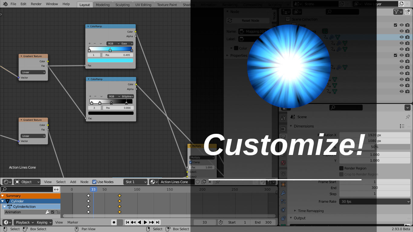 For Anime in Blender - Action Backgrounds 3D model animated | CGTrader
