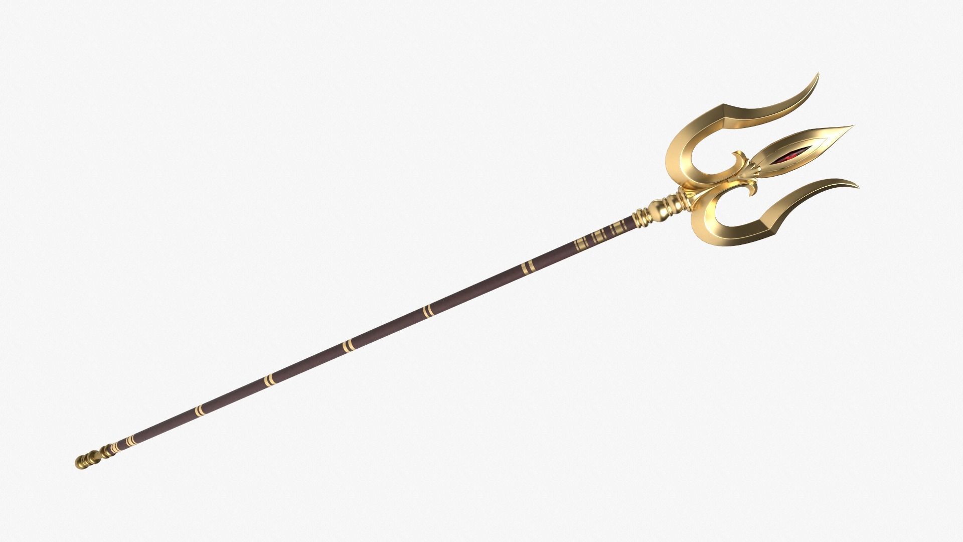3D model Trishul in gold VR / AR / low-poly | CGTrader