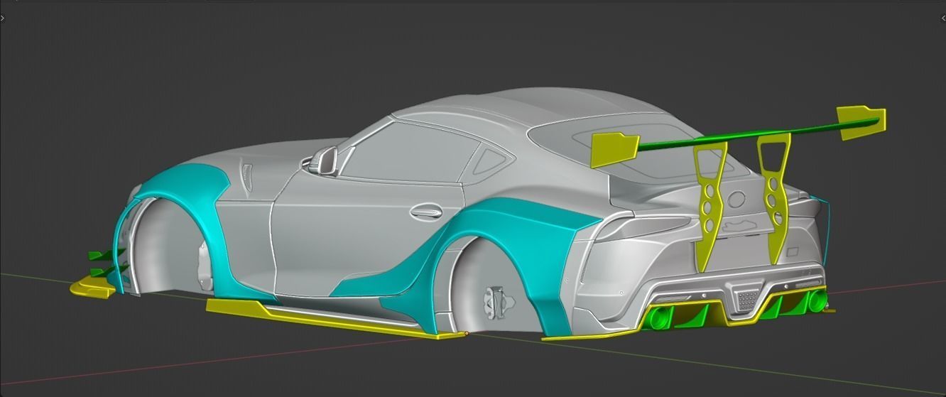 Toyota Supra A90 Prior Design 3D model | CGTrader