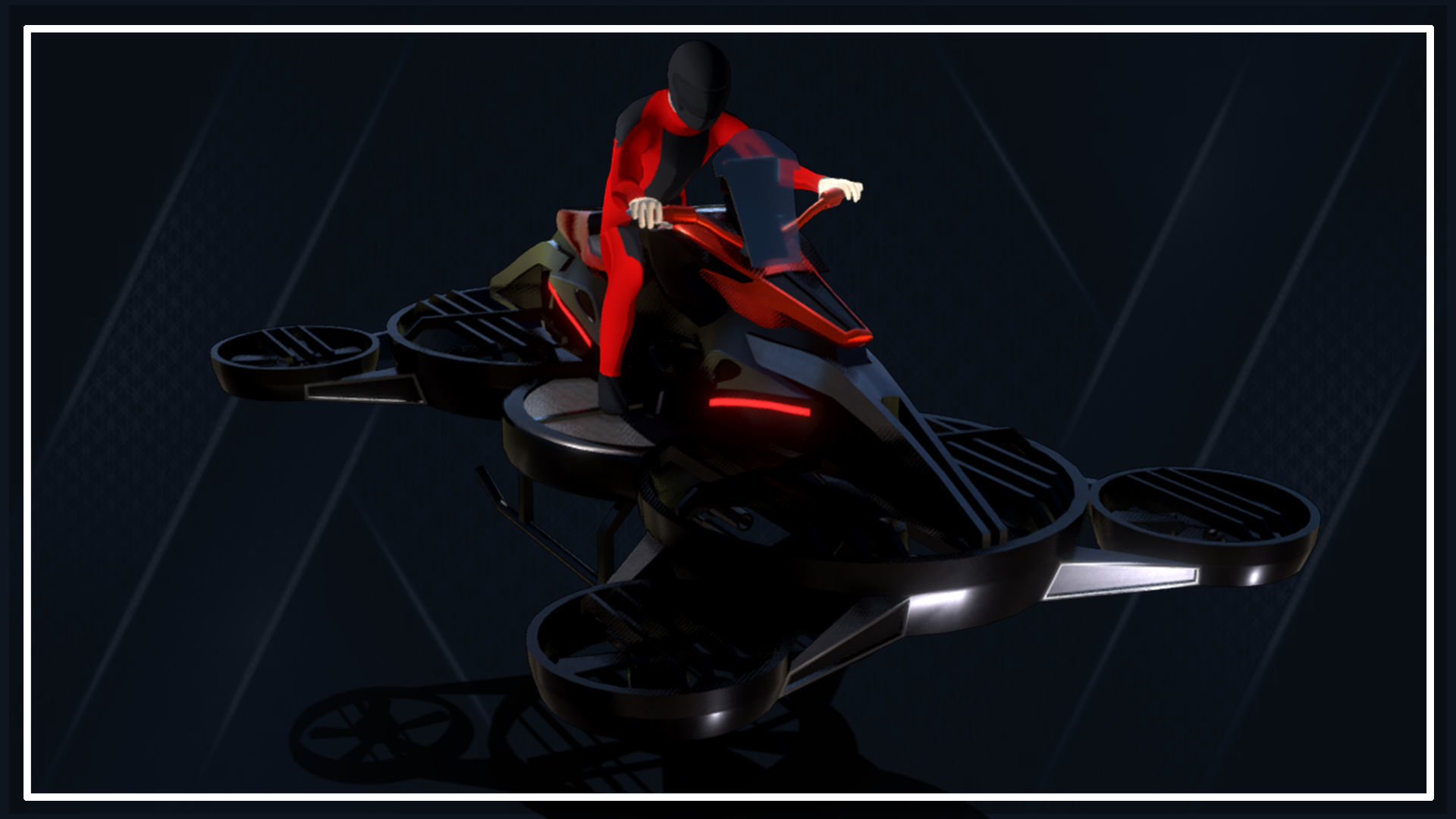 3D model Helix Heli Hoverbike VR / AR / low-poly | CGTrader